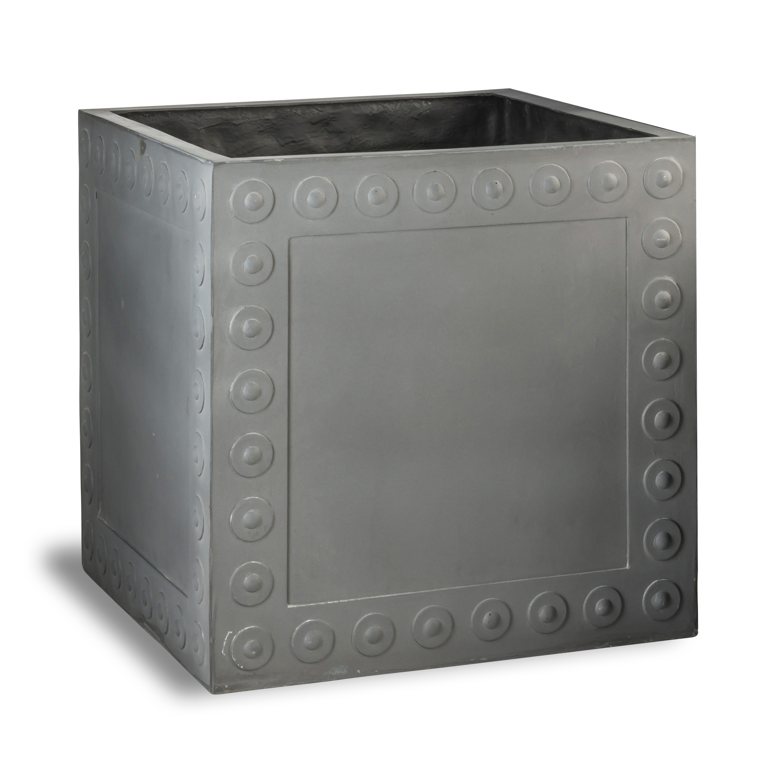 Capital Garden Cromwell 24" Square Fiberglass Box Planter | AuthenTEAK