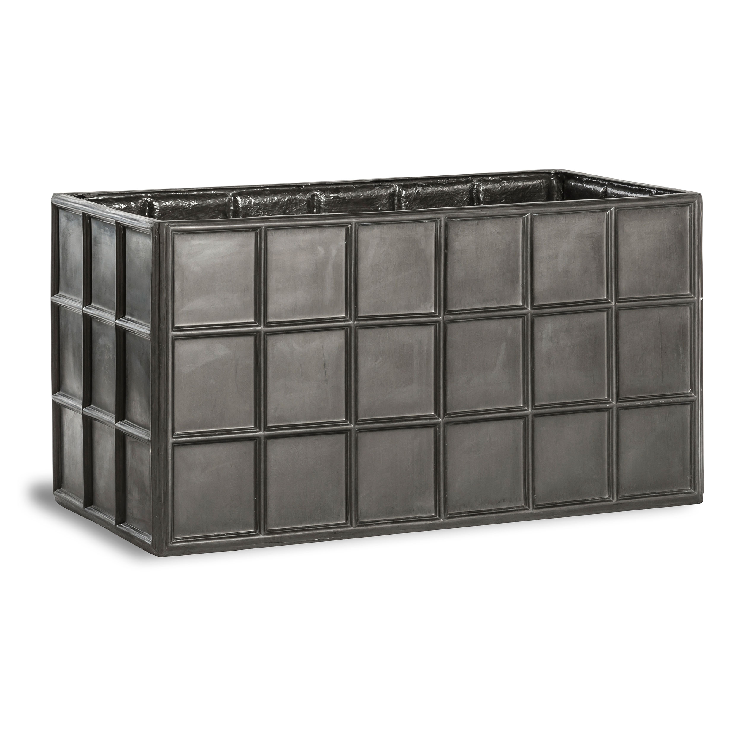 Capital Garden Downing Street 20" x 38" Rectangular Fiberglass Trough ...