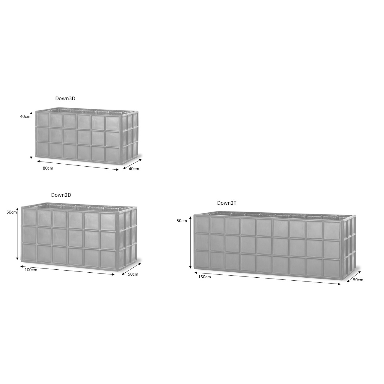 Capital Garden Downing Street 20" x 38" Rectangular Fiberglass Trough ...