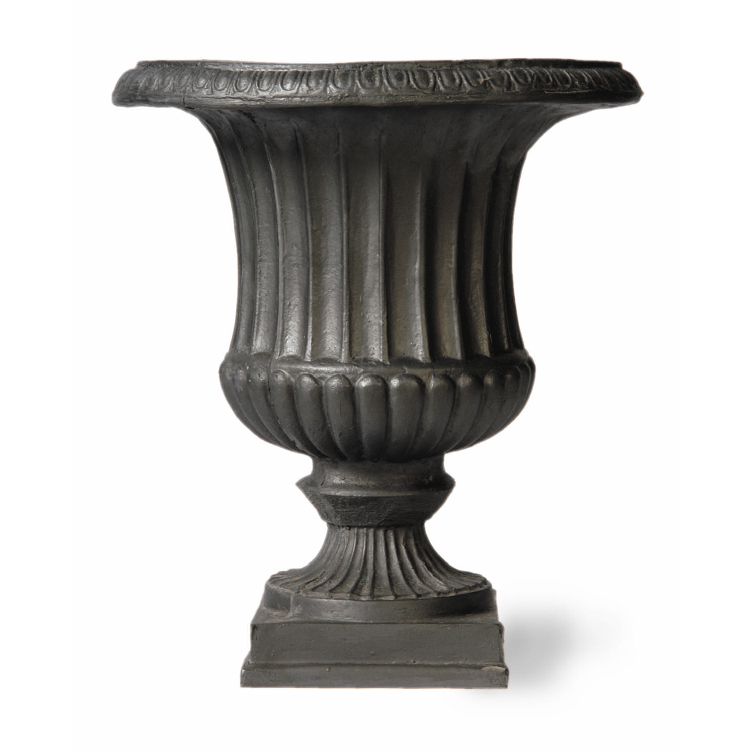 Capital Garden Fluted 11" Round Fiberglass Urn Planter | AuthenTEAK