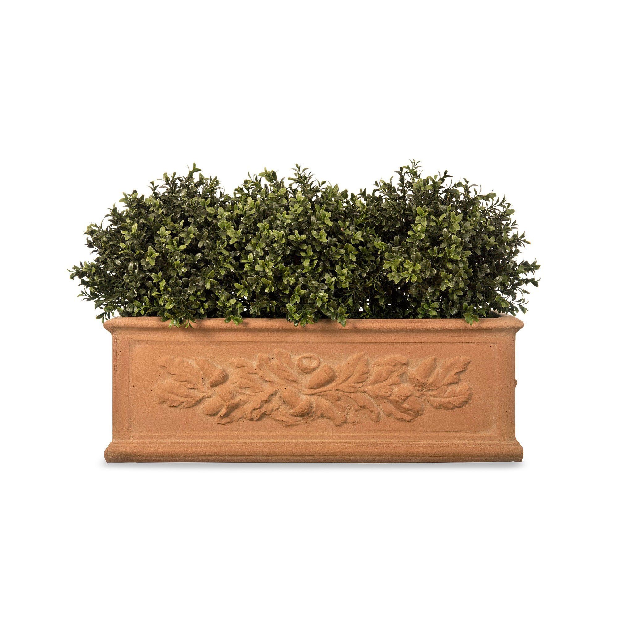 Capital Garden Oak Leaf 9" x 24" Rectangular Fiberglass Window Planter ...