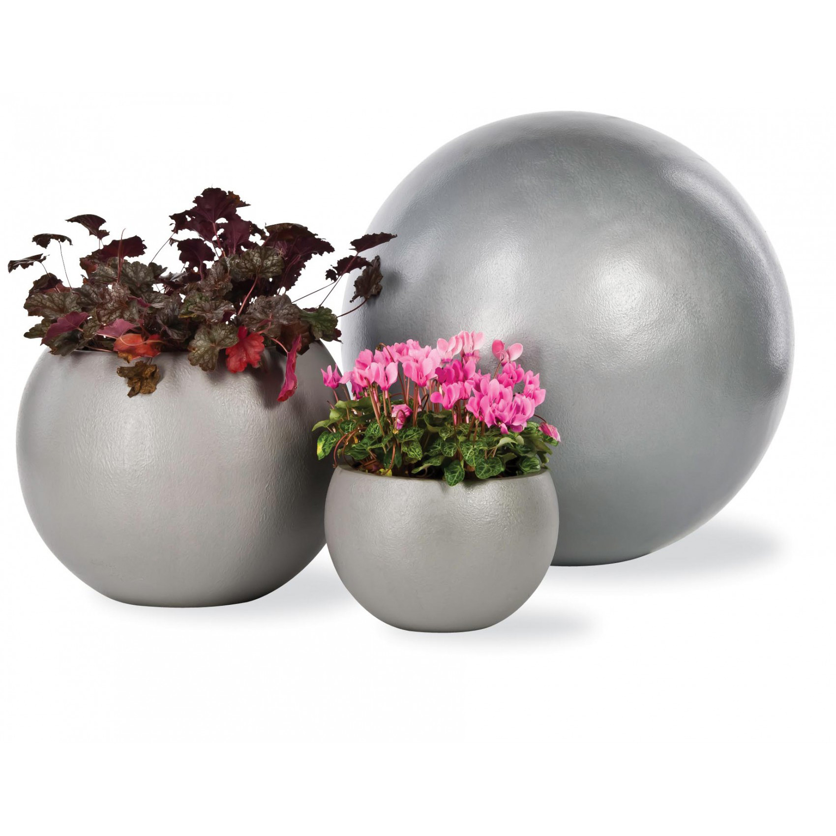 Capital Garden Geo 18" Sphere Fiberglass Planter Pot | AuthenTEAK