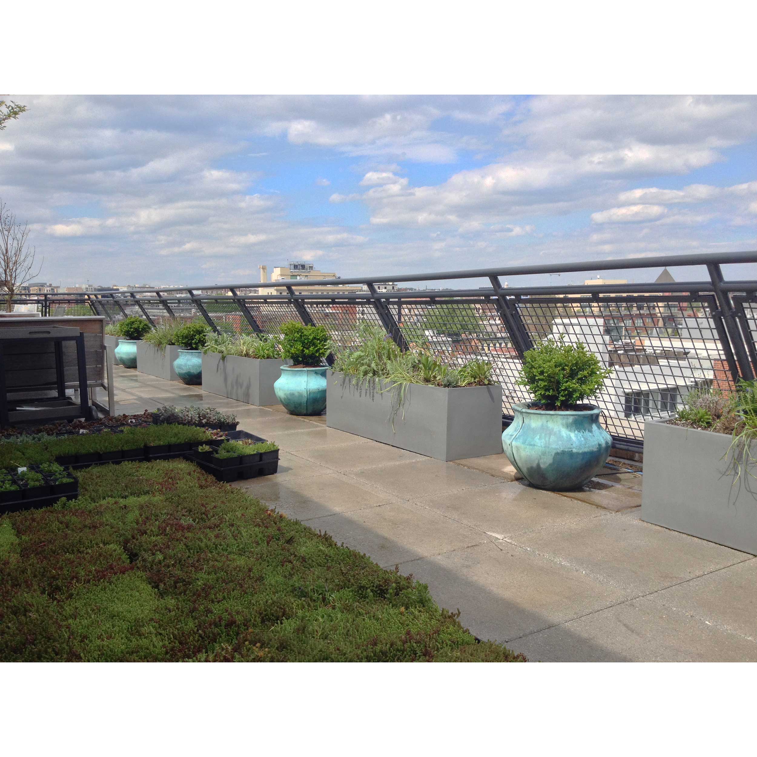 Capital Garden Geo 24" x 63" x 24" Rectangular Fiberglass Trough ...