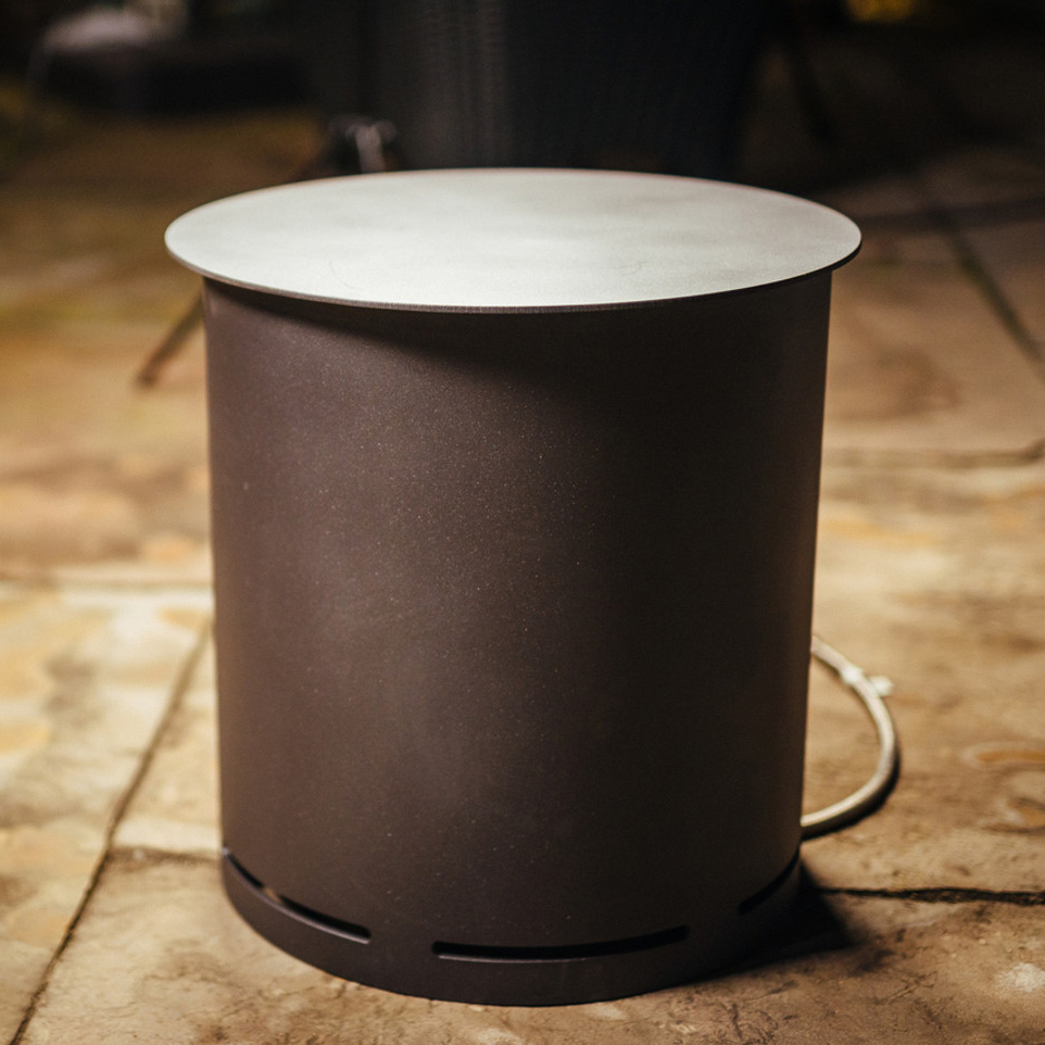 Fire Pit Art Filling Station 19" Round Carbon Steel Propane Tank Cover ...