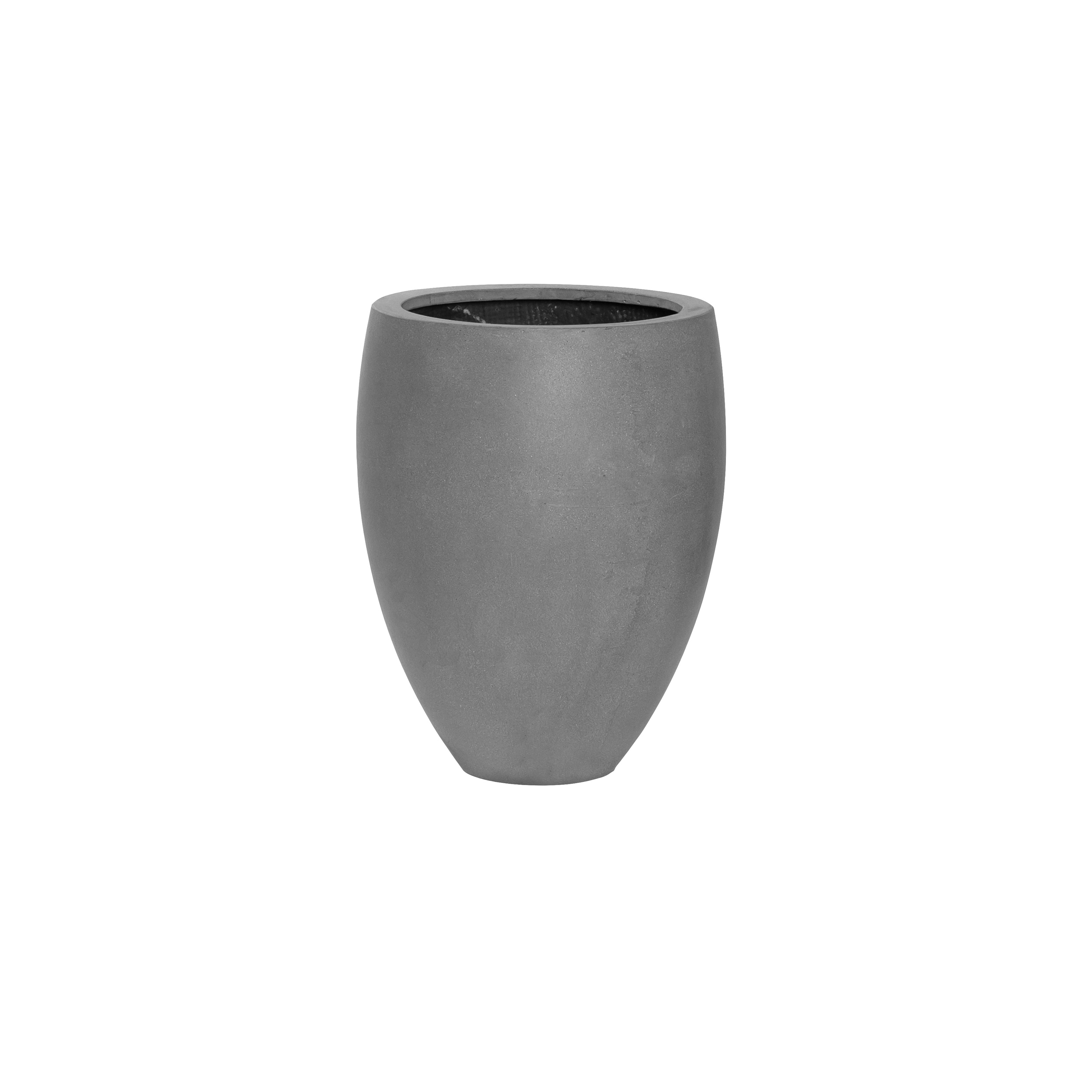 Pottery Pots Natural Bond 14" Round Fiberstone Planter Pot - Grey ...