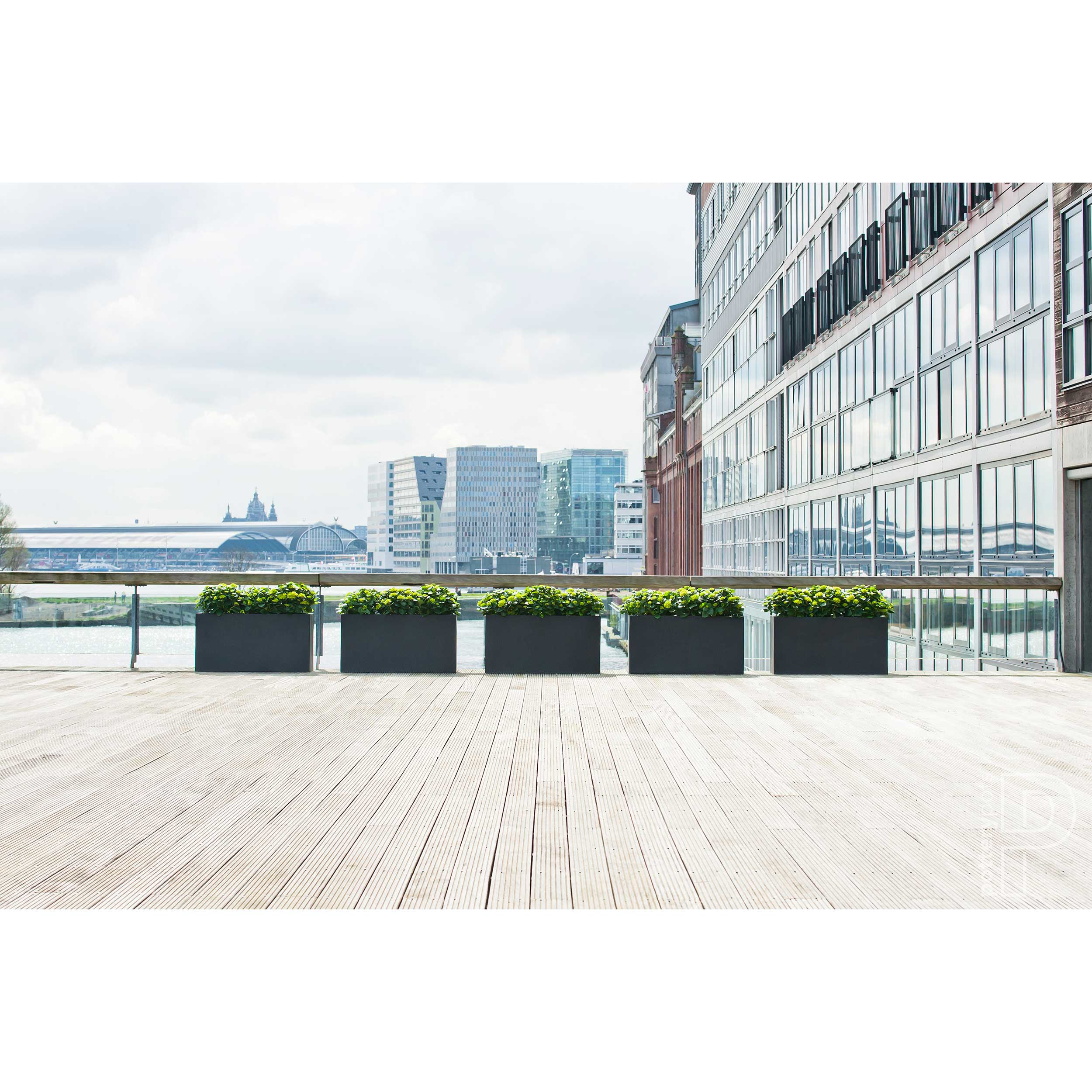 Pottery Pots Natural Jumbo Jort 59" x 24" x 20" Rectangular Fiberstone ...