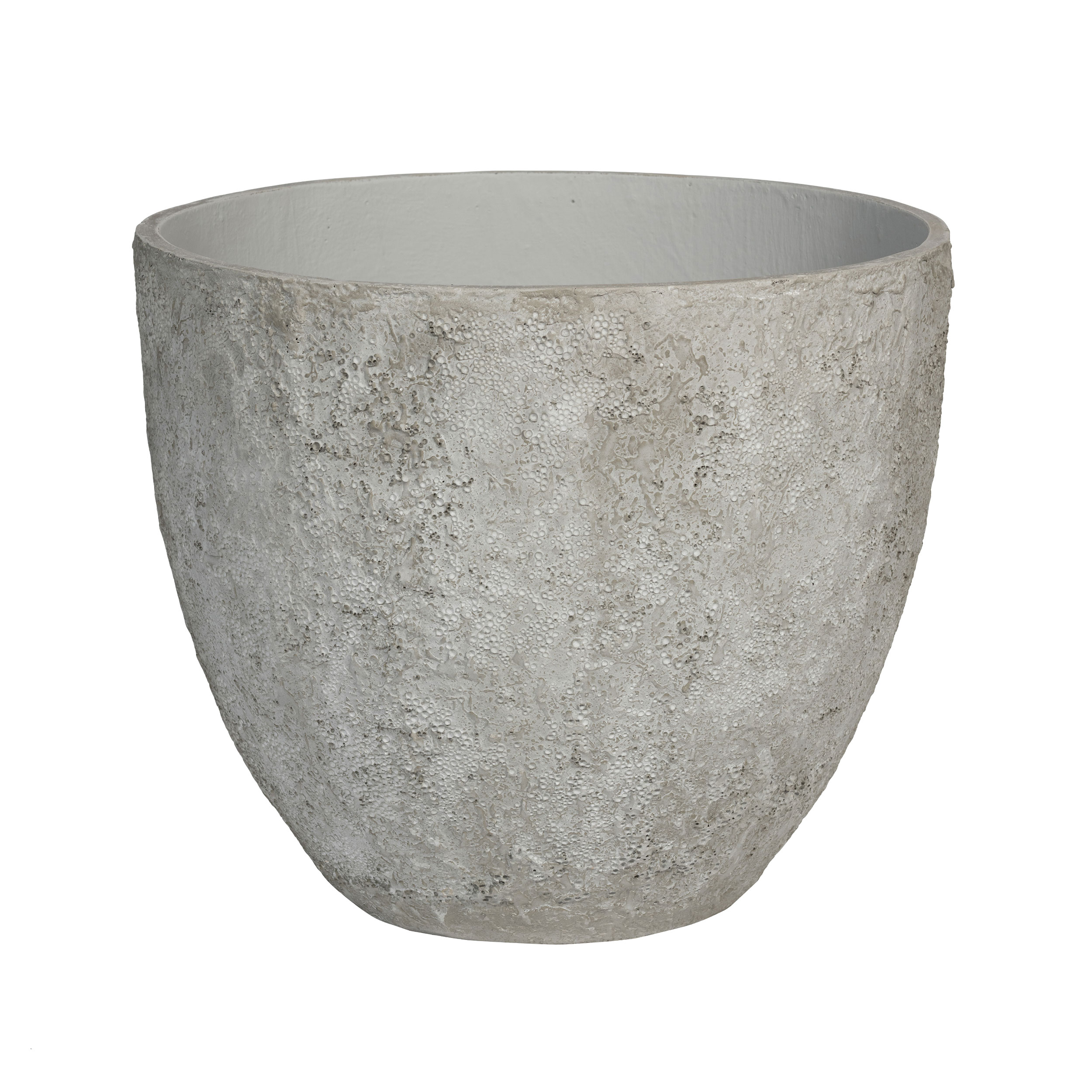 Pottery Pots Oyster Jesslyn 20" Round Ficonstone Planter Pot | AuthenTEAK