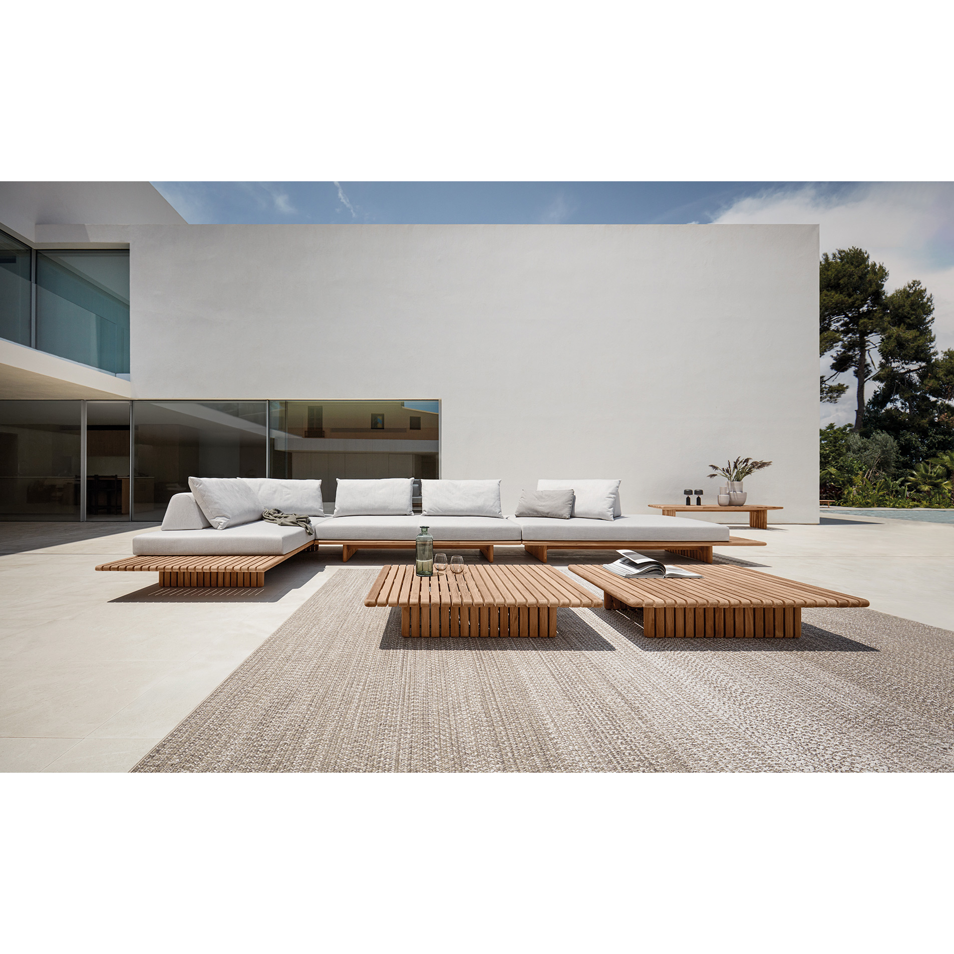 Gloster Deck 88" Teak Seating Unit | AuthenTEAK