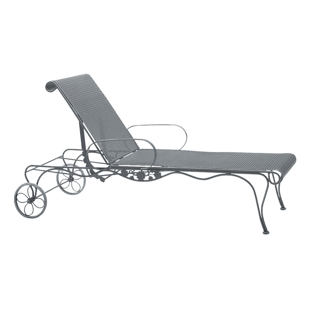 Woodard Briarwood Iron Adjustable Chaise Lounge Chair | AuthenTEAK