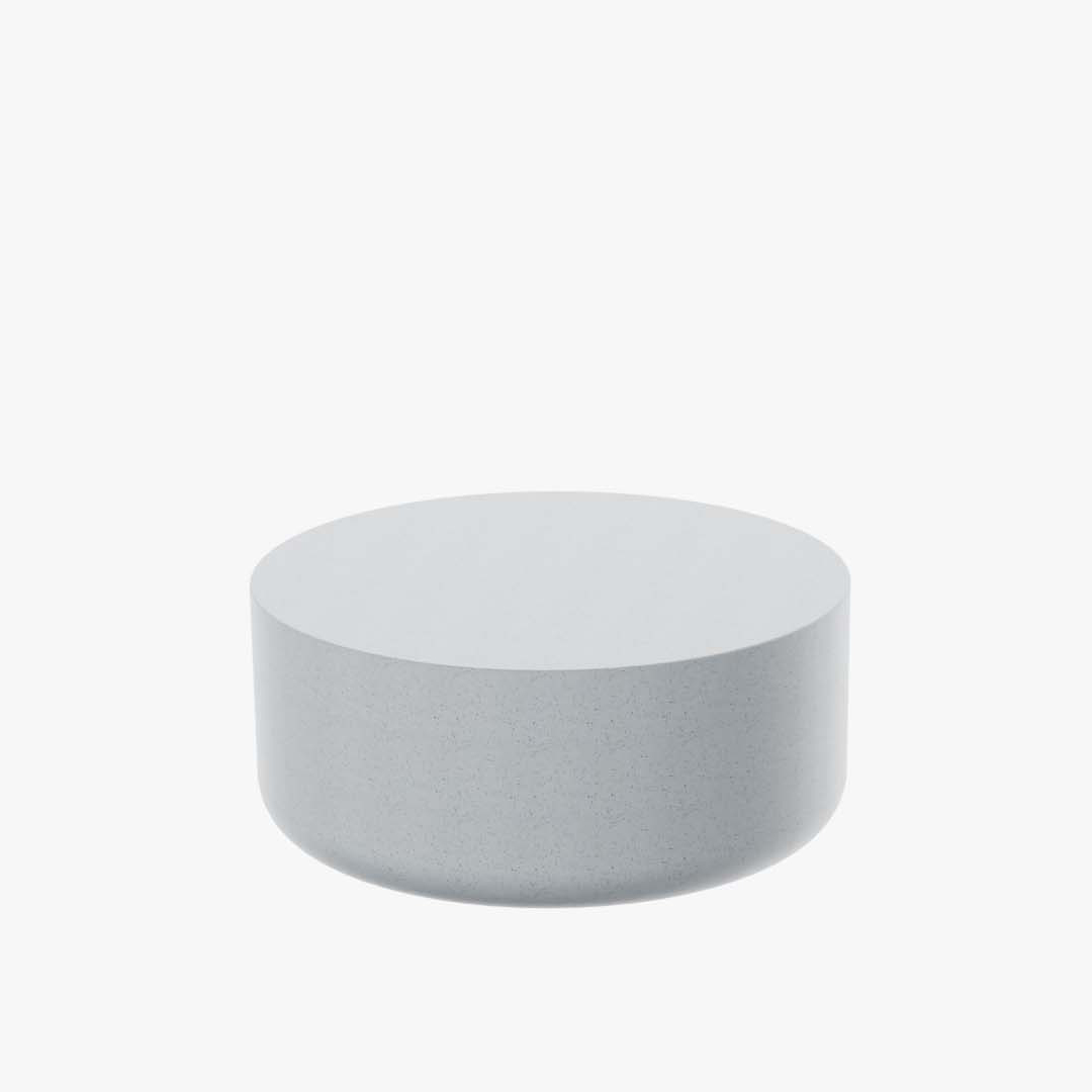 Zachary A. Design Millstone 42" x 14" Round Low Table | AuthenTEAK