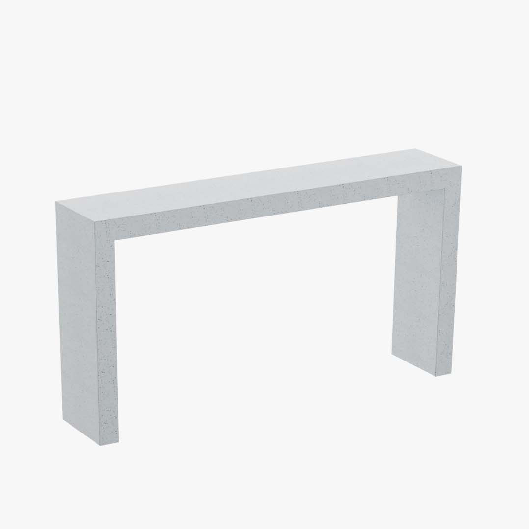 Zachary A. Design Lynne Tell 60" x 12" x 32" Rectangular Console Table ...