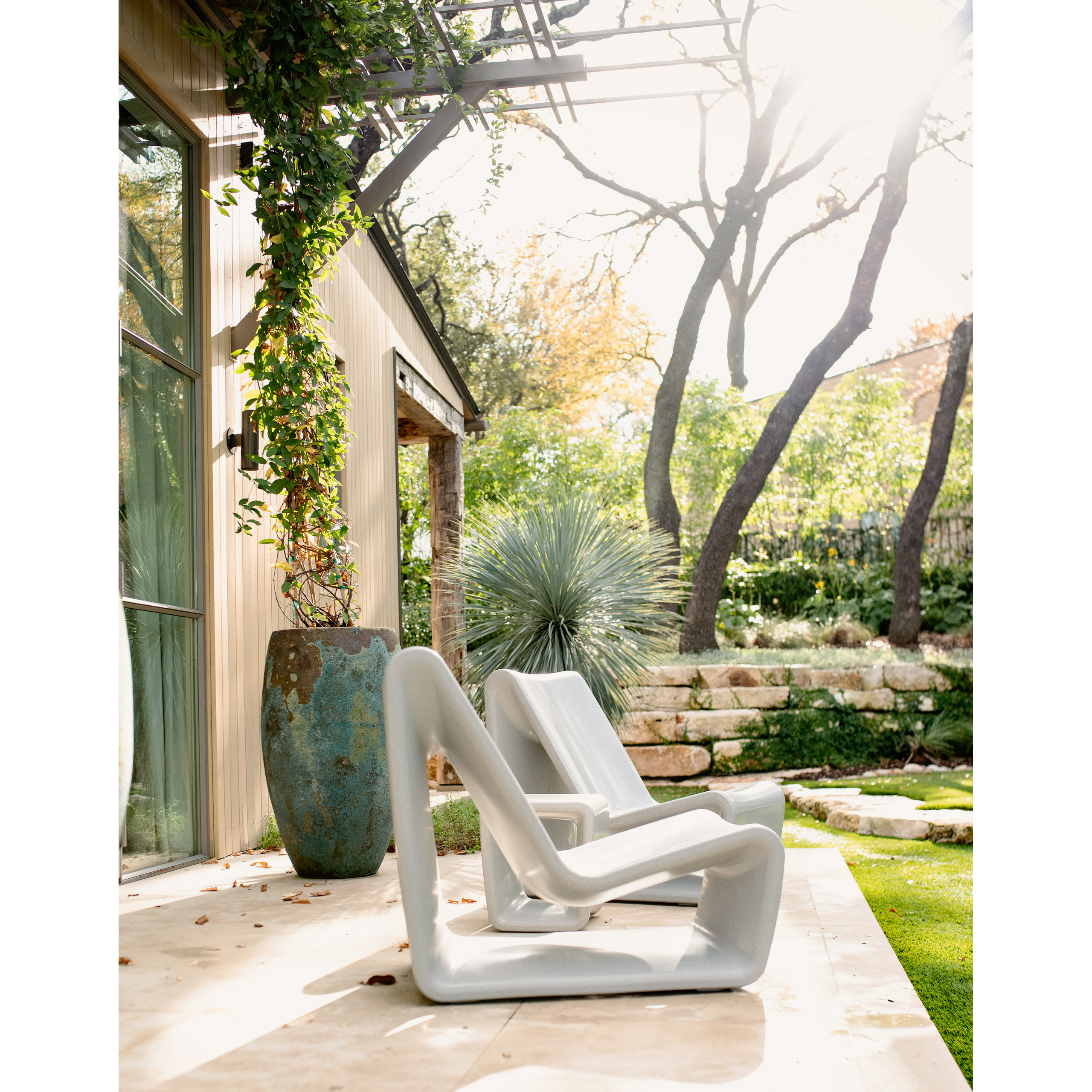 Tupelo Goods Loop Lounge Chair - Set of 8 | AuthenTEAK