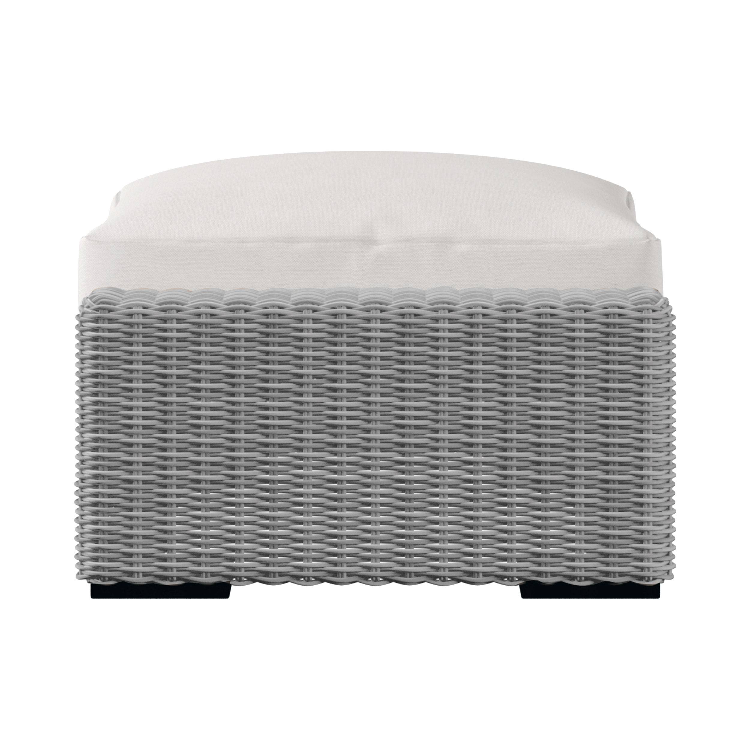 Bernhardt Exteriors Capri Woven Outdoor Ottoman | AuthenTEAK