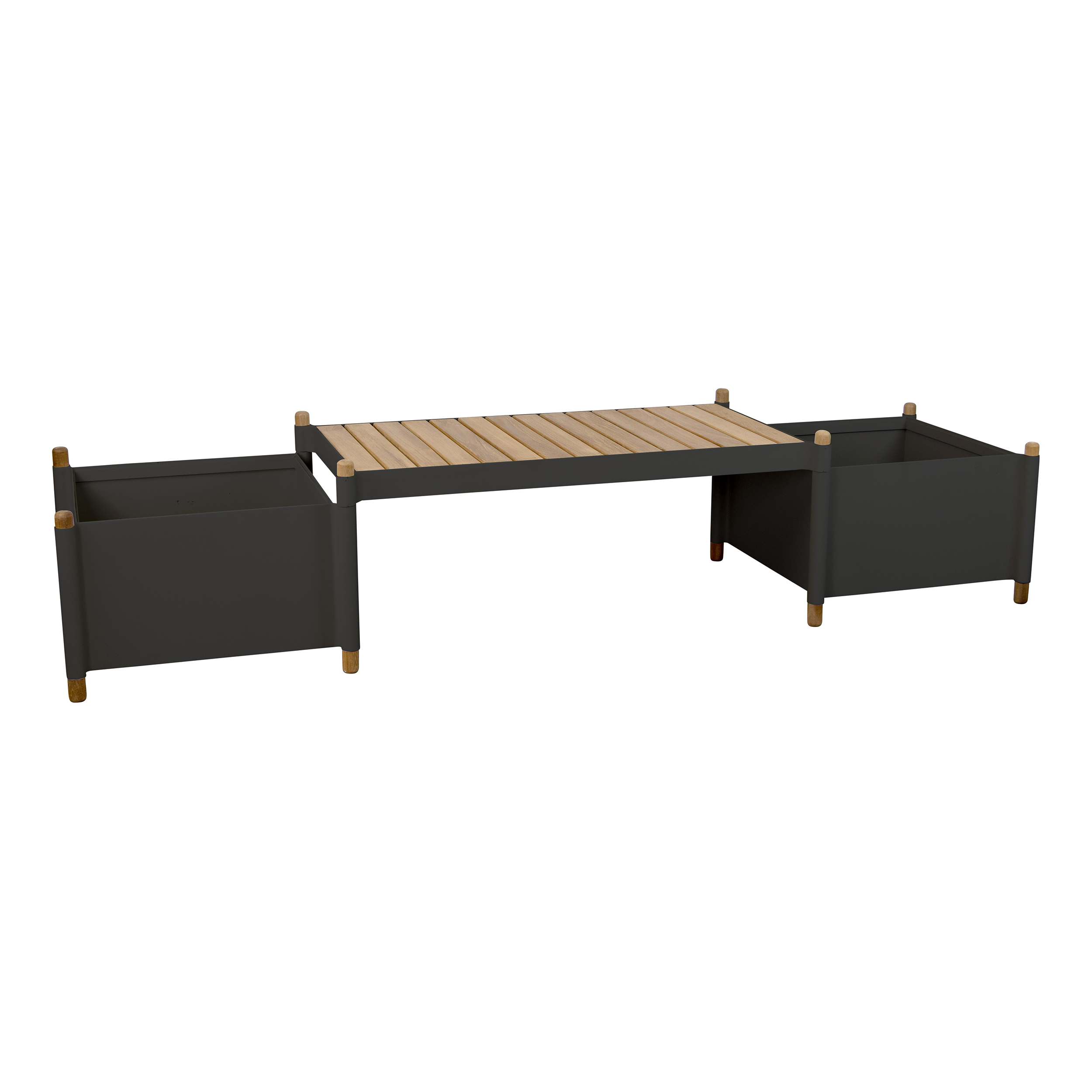 Cane-line Sticks Teak Planter Bench | AuthenTEAK