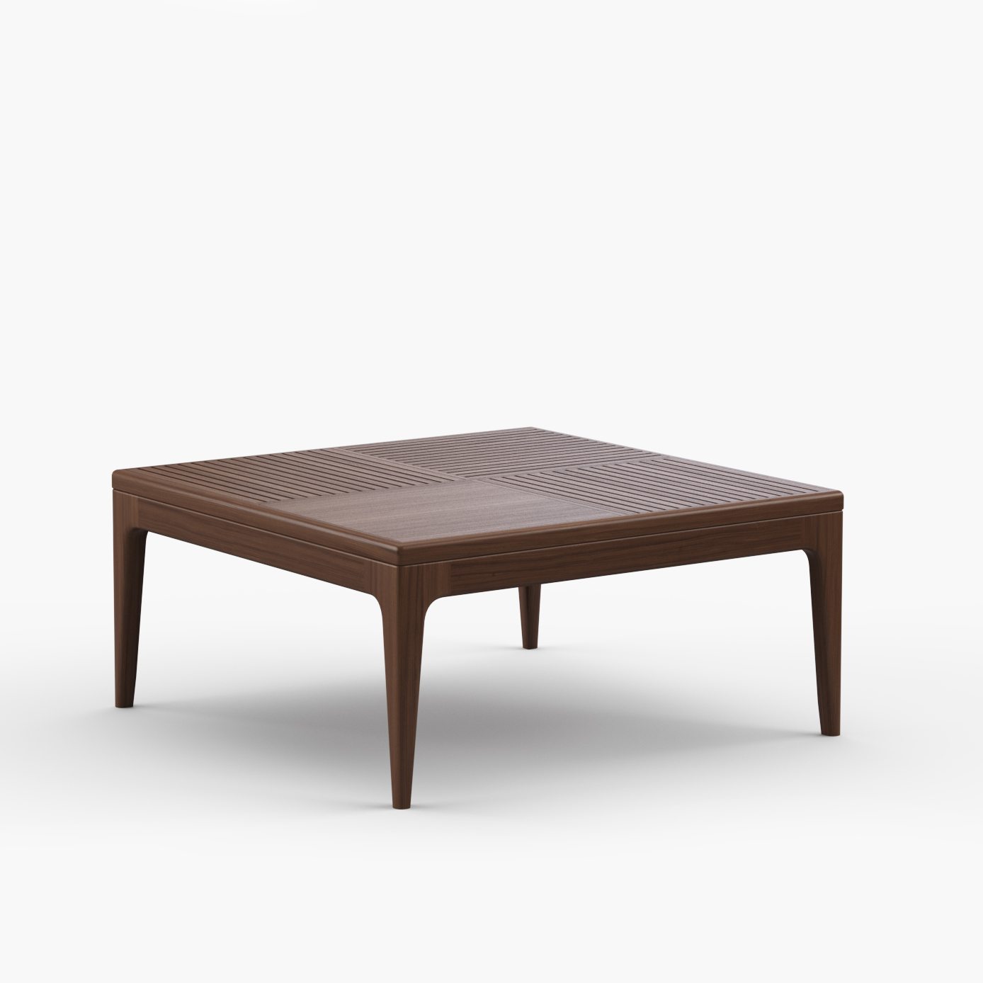 Jensen Outdoor Mix 34" Ipe Wood Square Coffee Table | AuthenTEAK
