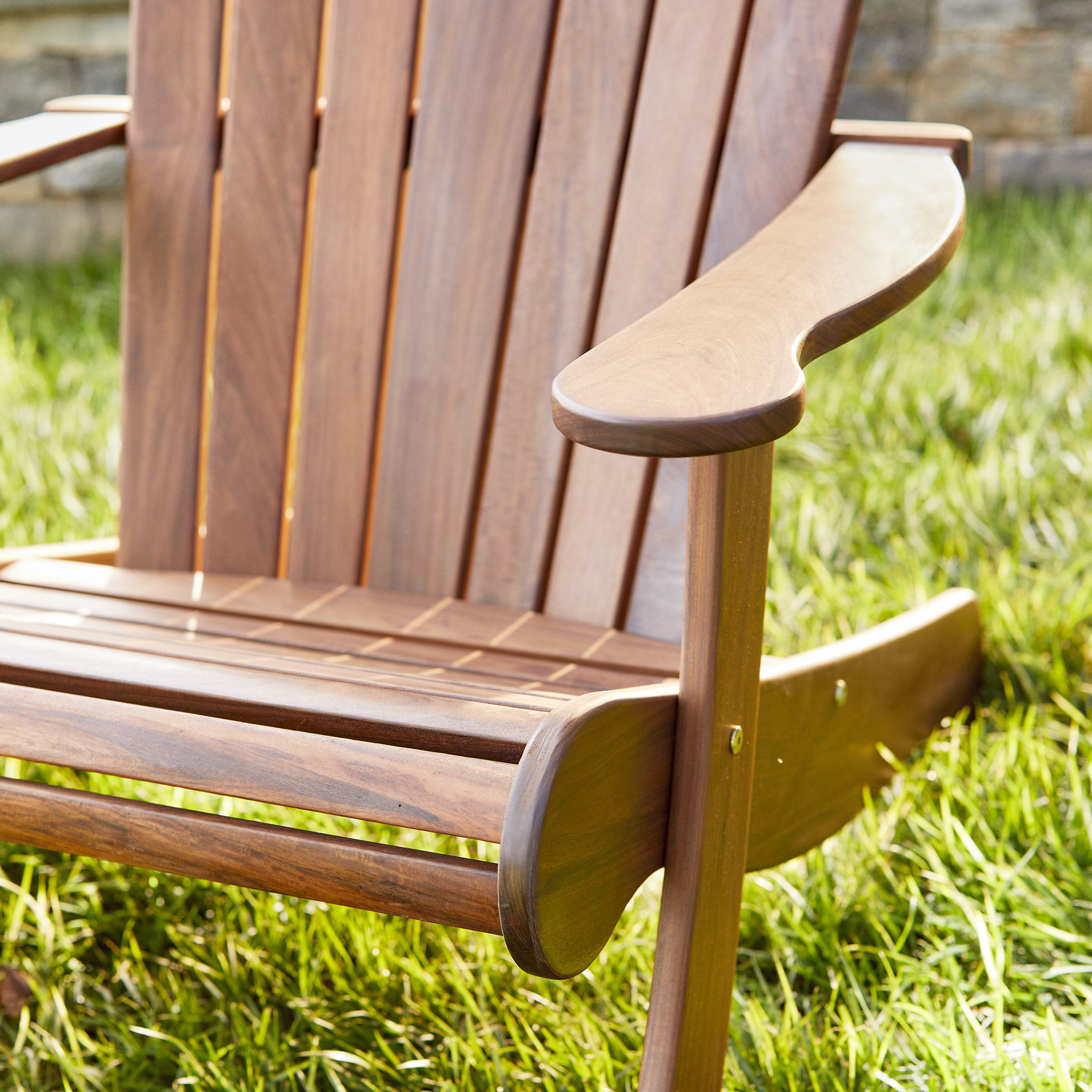 Jensen Outdoor Heritage Ipe Wood Adirondack Chair | AuthenTEAK