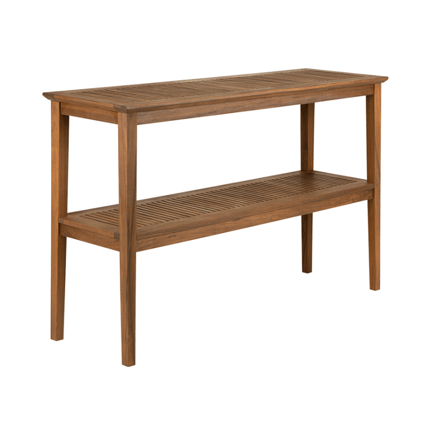 Jensen Outdoor Opal 55" Ipe Wood Rectangular Console Table | AuthenTEAK