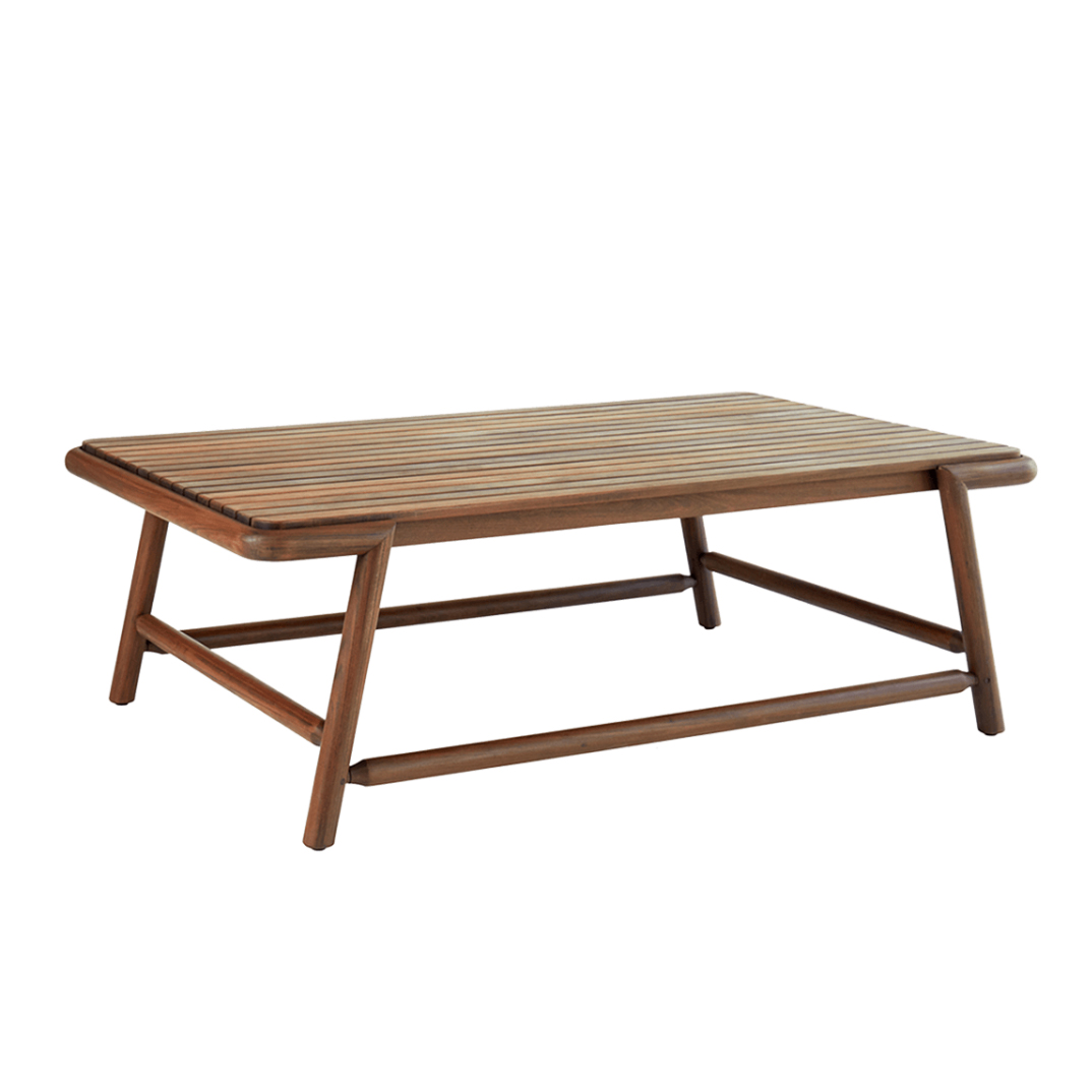 Jensen Outdoor Forte 50" Ipe Wood Rectangular Coffee Table | AuthenTEAK