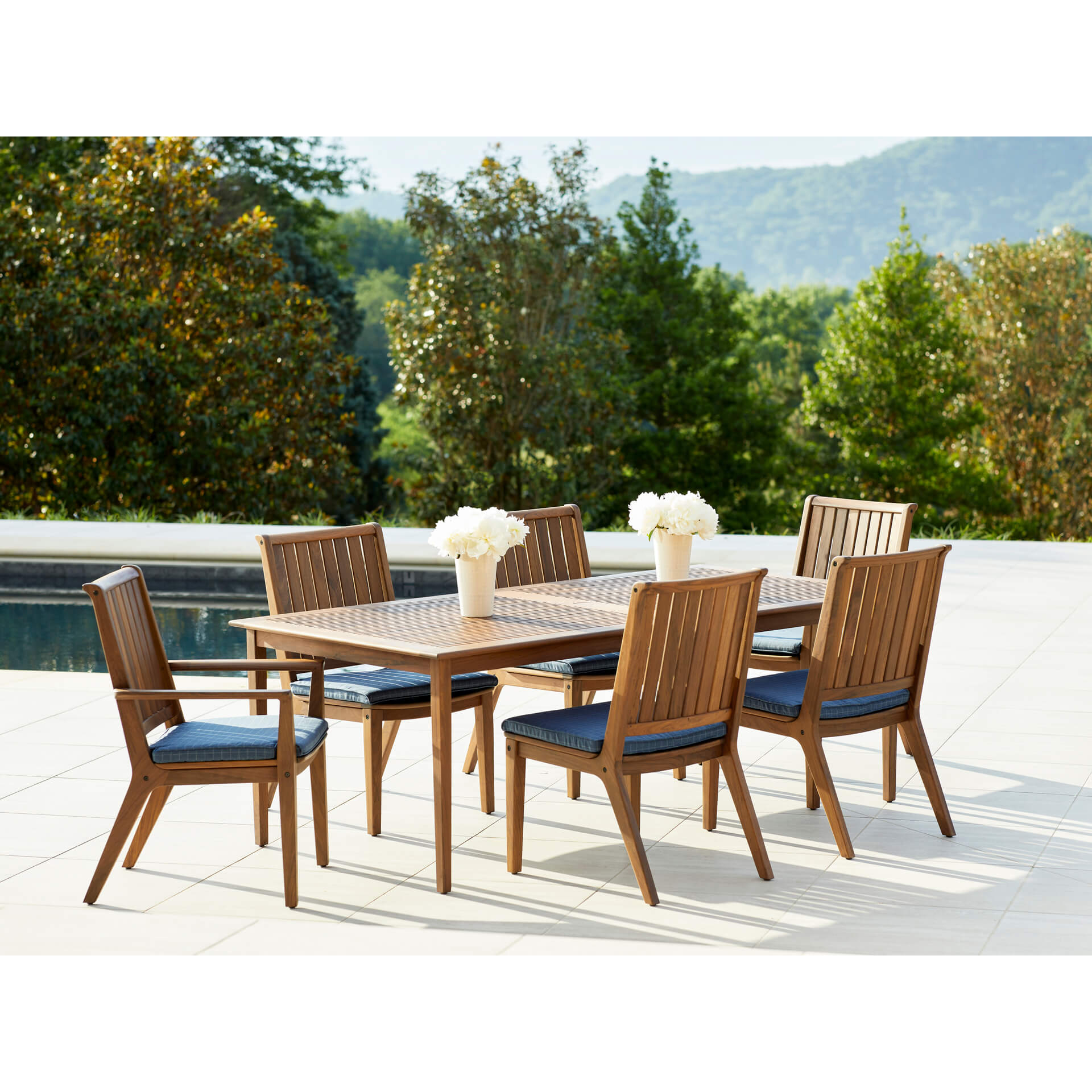 Jensen Outdoor Sky Ipe Wood Dining Armchair | AuthenTEAK