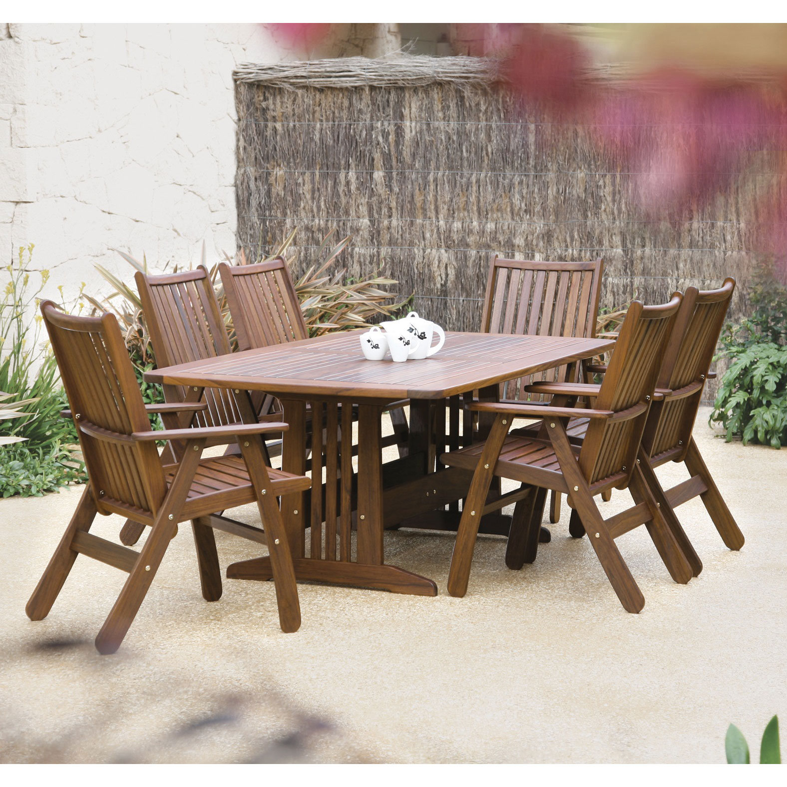 Jensen Outdoor Heritage Governor Ipe Wood Dining Armchair