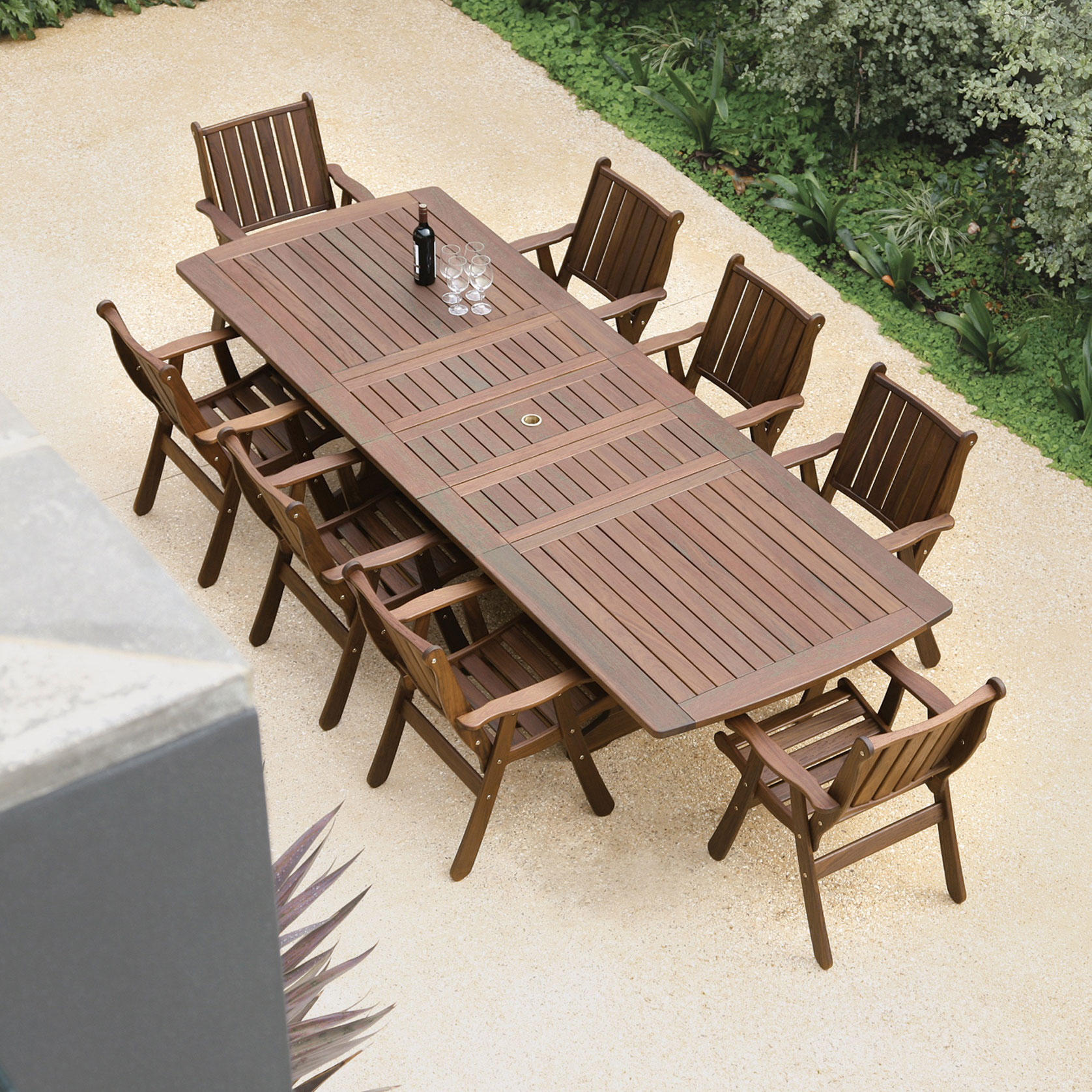 Jensen Outdoor Heritage Integra Ipe Wood Dining Armchair | AuthenTEAK