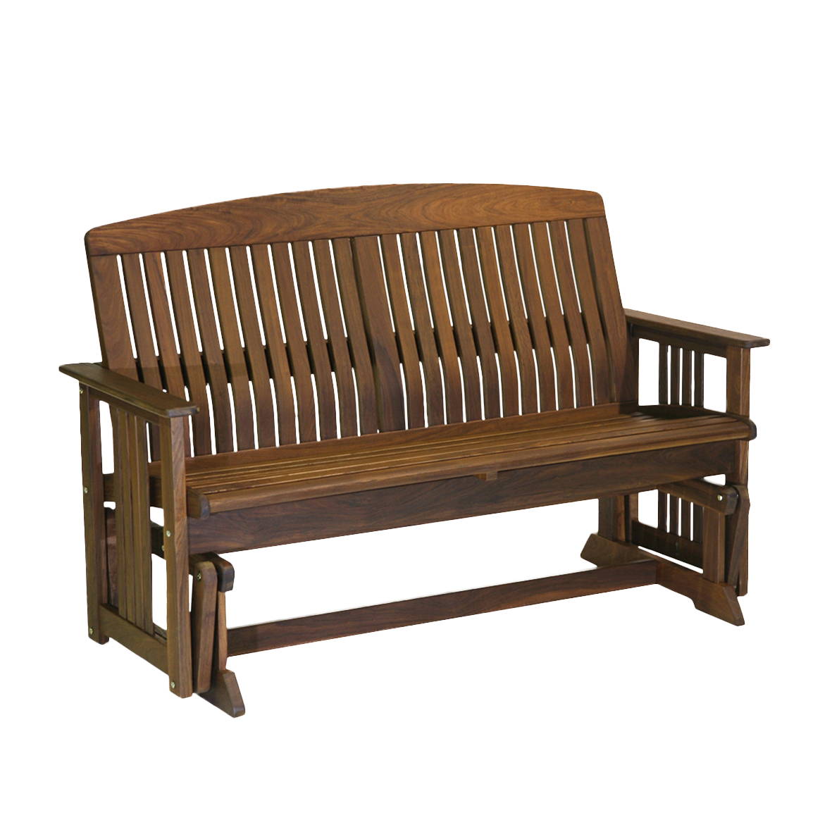 Jensen Outdoor Heritage Lincoln 59" Ipe Wood Glider Bench | AuthenTEAK