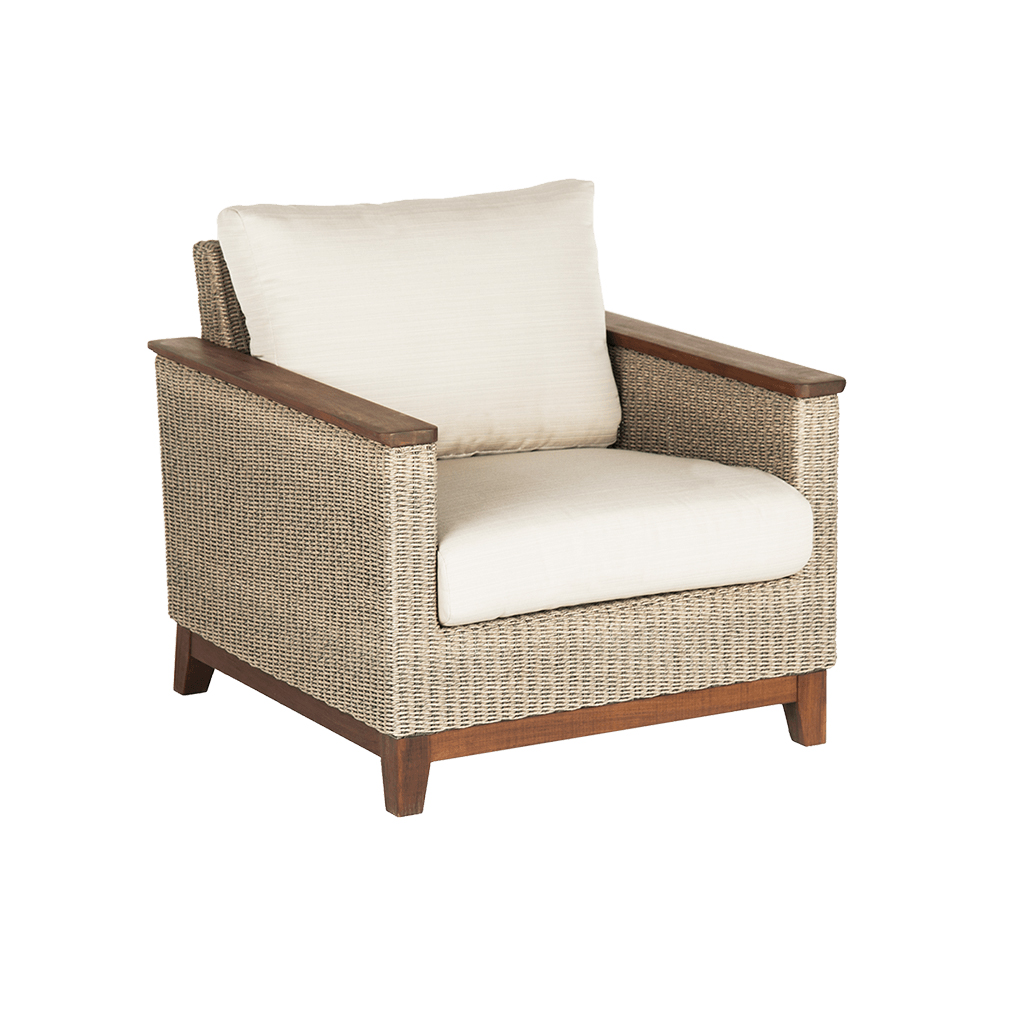 Jensen Outdoor Coral Woven Lounge Chair - Natural | AuthenTEAK