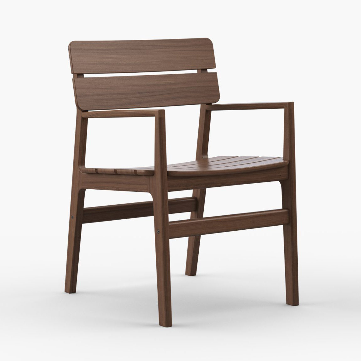 Jensen Outdoor Innova Aurora Ipe Wood Dining Armchair | AuthenTEAK
