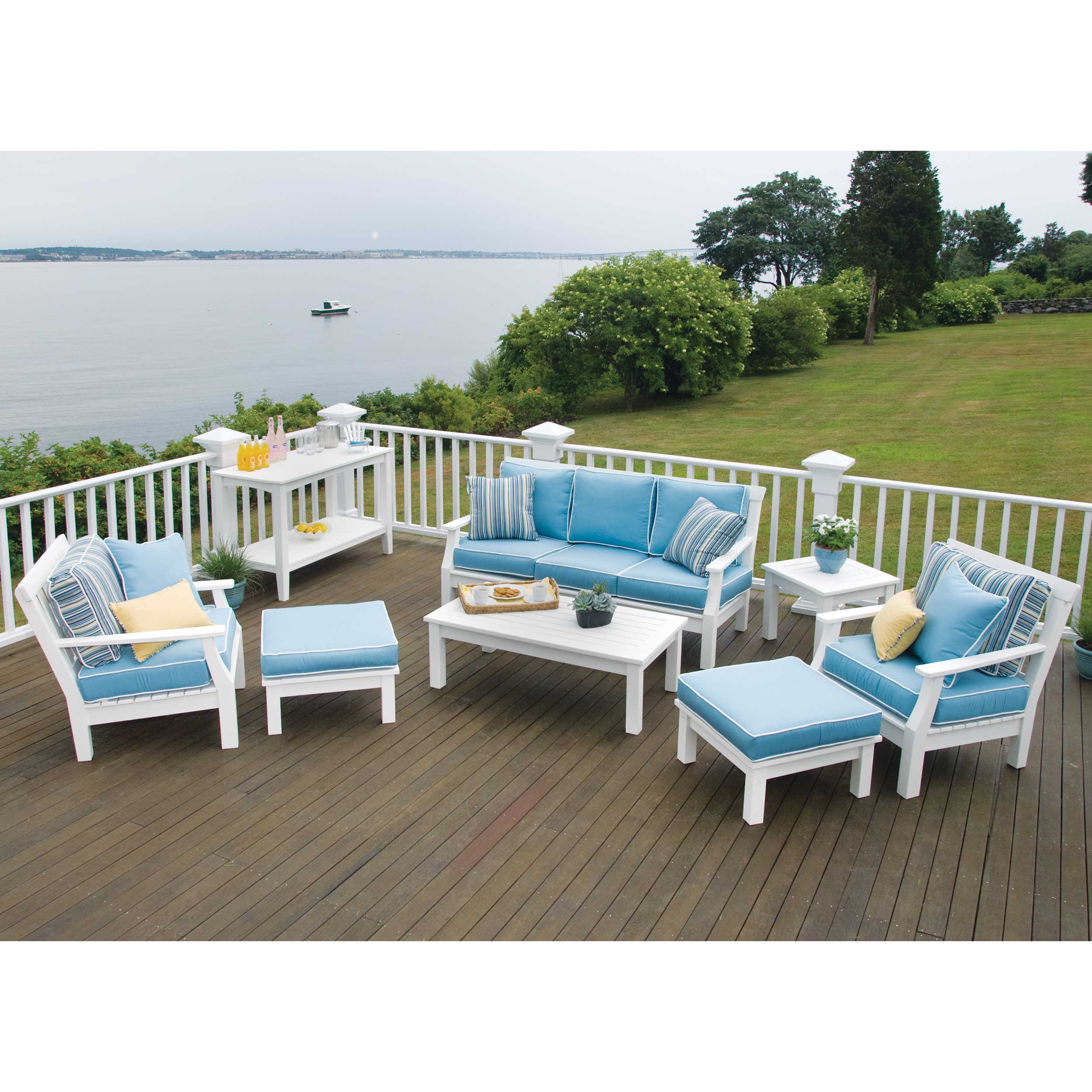 Seaside Casual Nantucket Recycled Polymer Sofa | AuthenTEAK