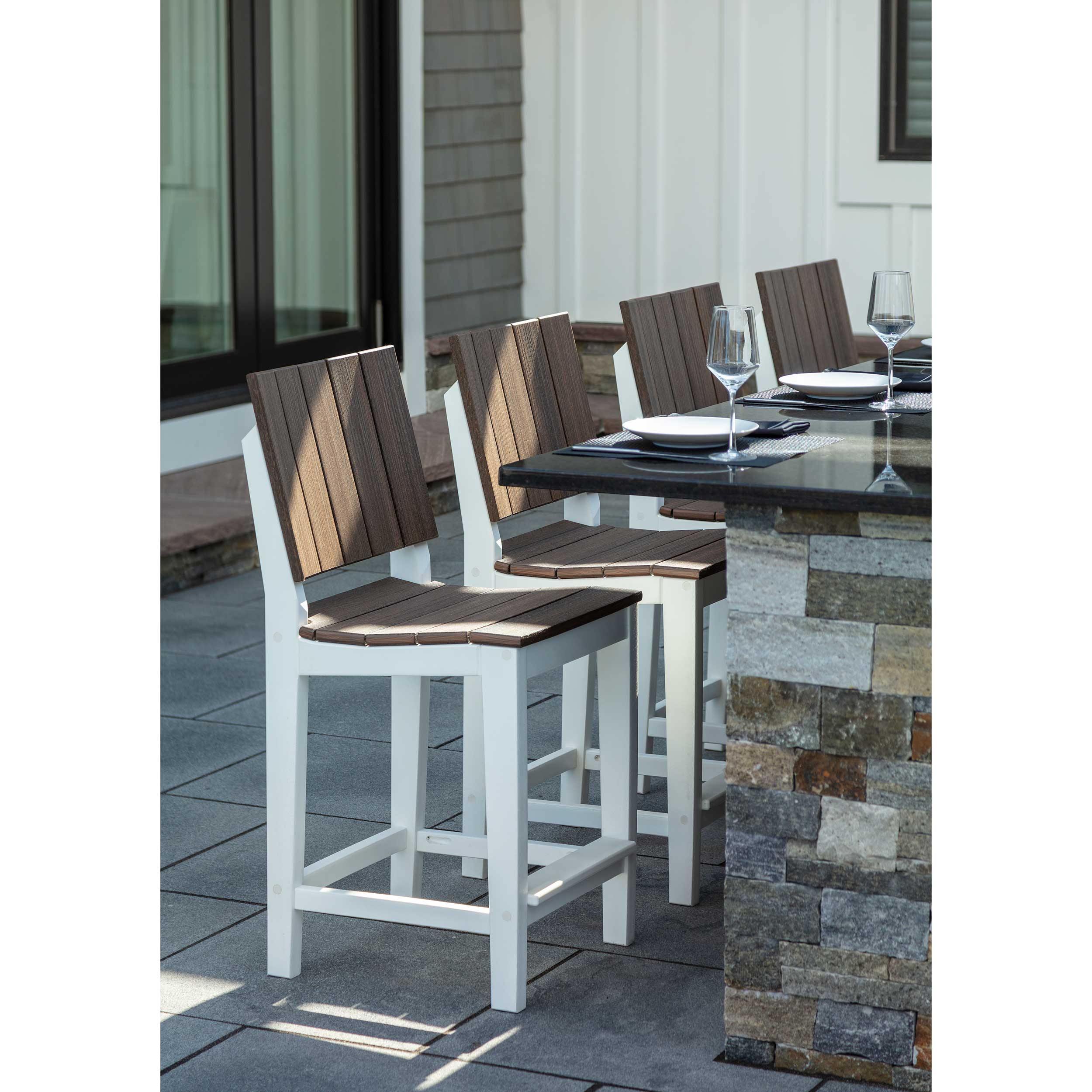 Seaside Casual MAD Recycled Polymer Balcony Side Chair | AuthenTEAK
