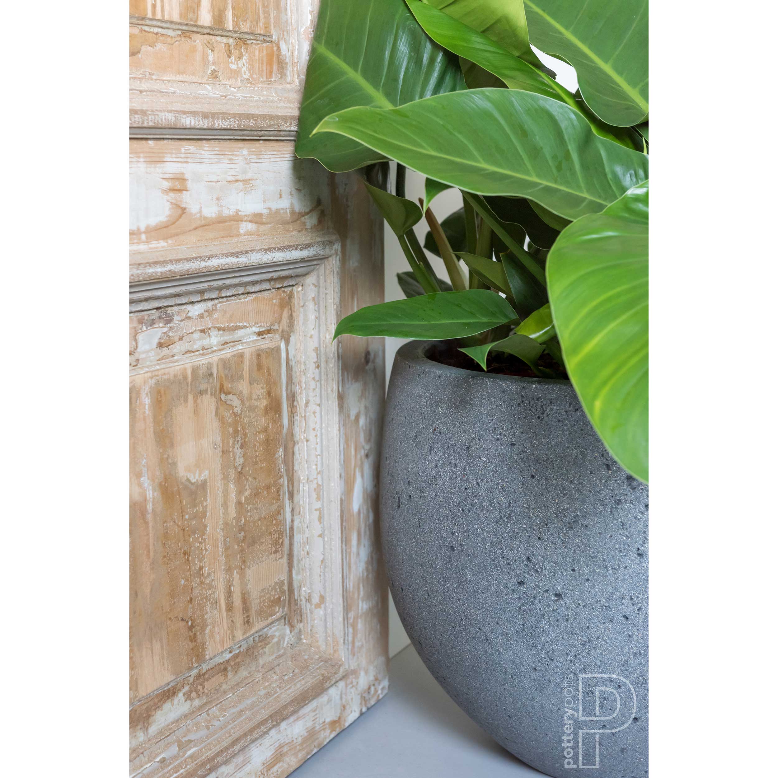 Pottery Pots Stone Mini Orb 16" Round Ficonstone Planter Pot - Dioriet ...