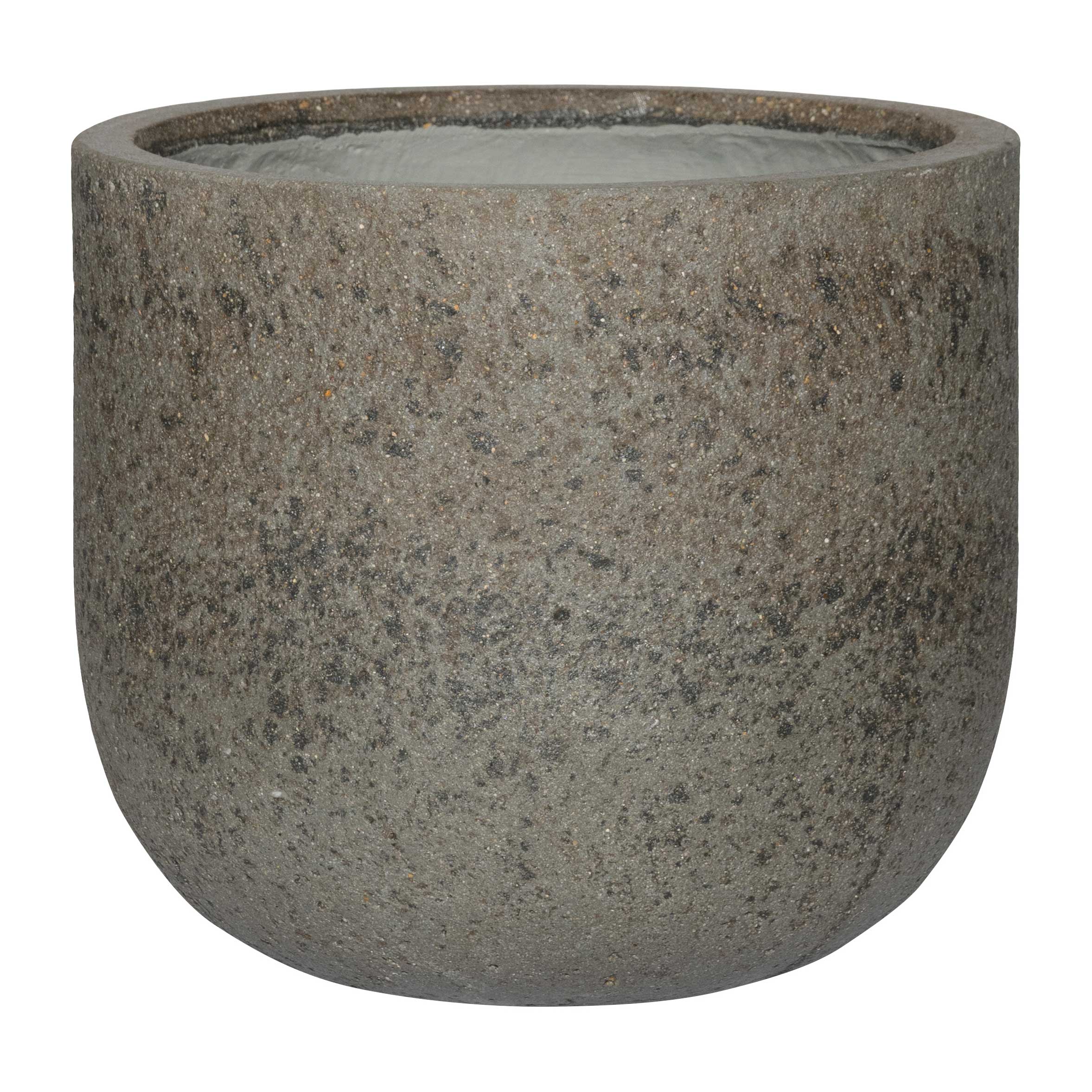 Pottery Pots Stone Cody 15" Round Ficonstone Planter Pot - Dioriet Grey ...