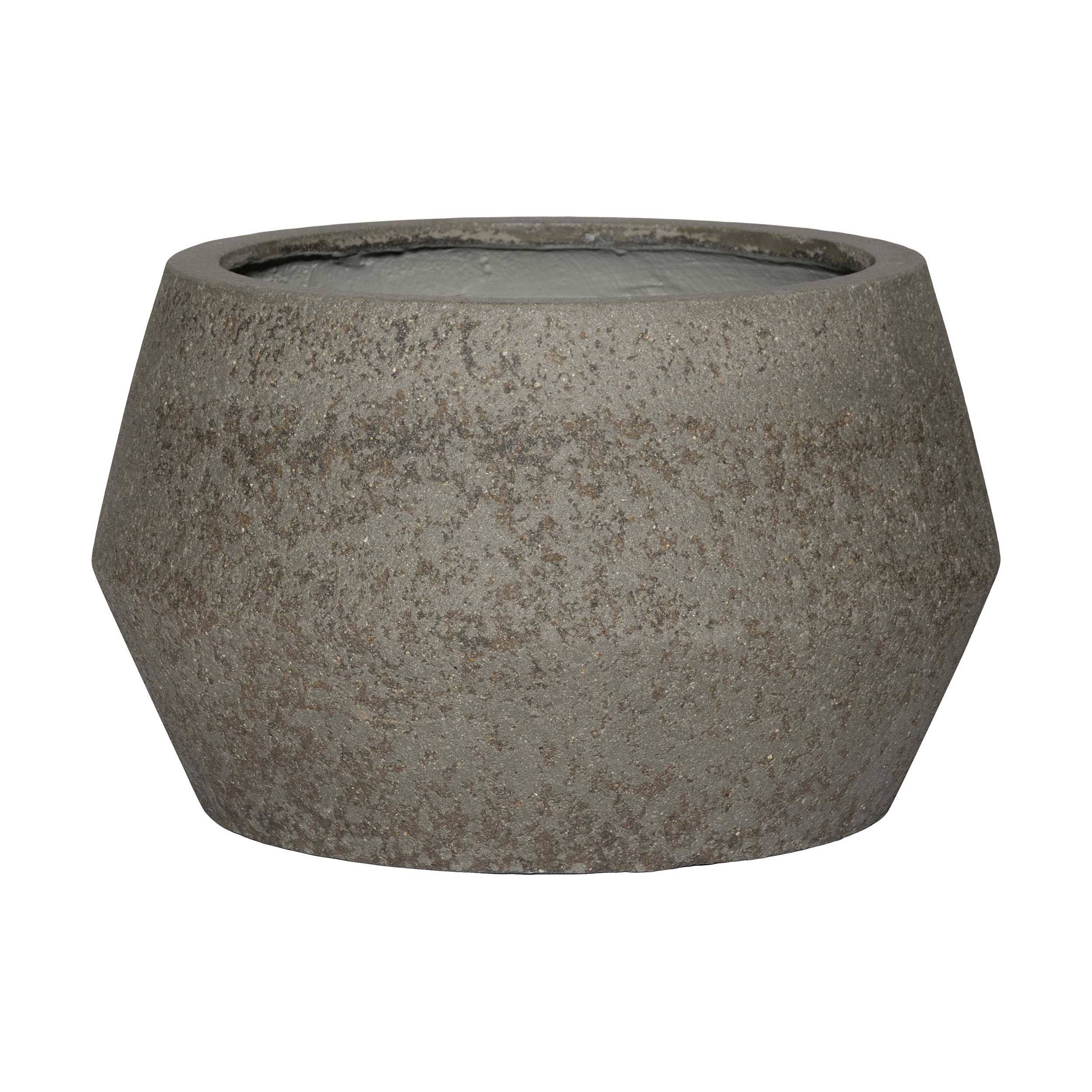 Pottery Pots Stone Harley Low 14" Round Ficonstone Planter Pot ...