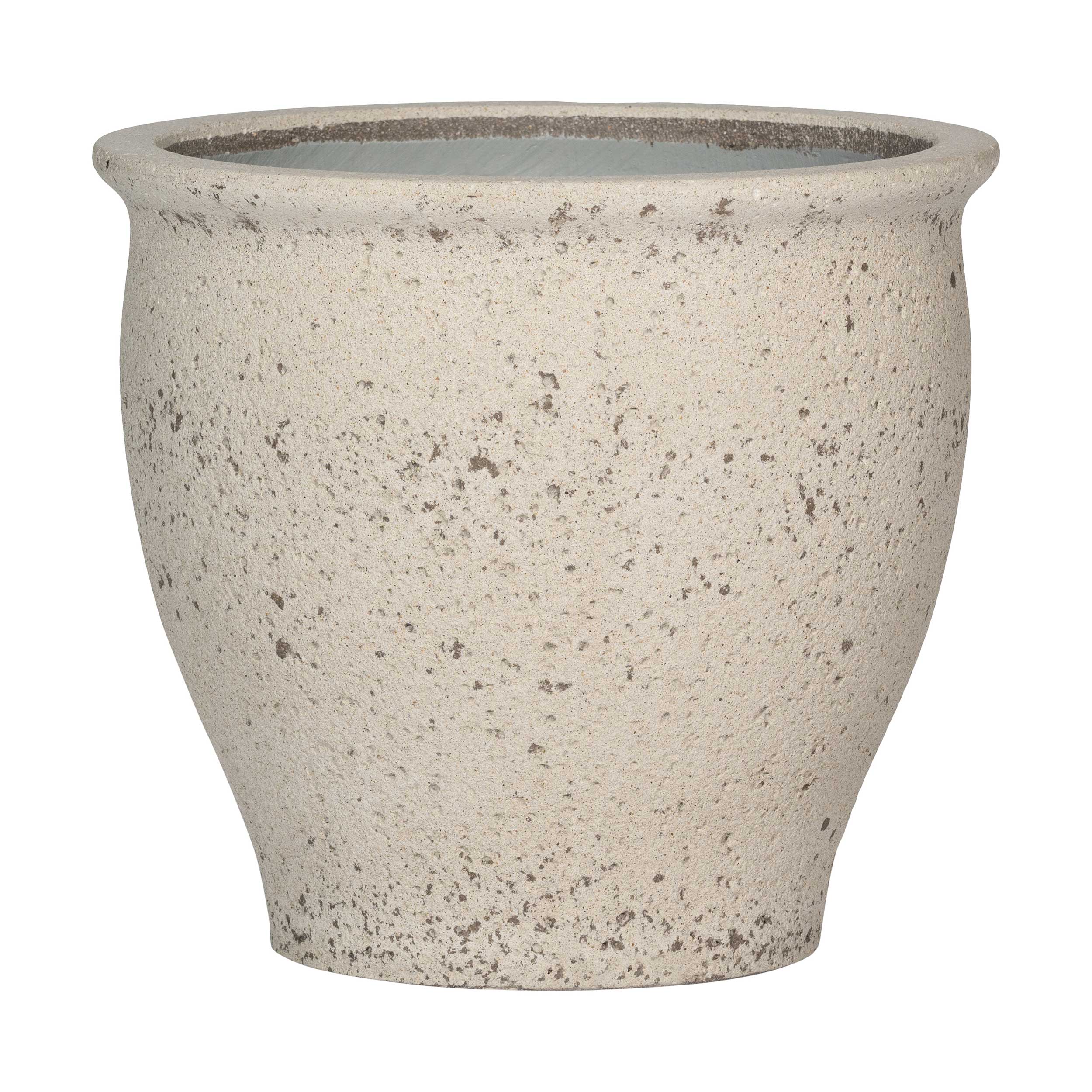 Pottery Pots Mediterranean Poseidon 16.5" Round Ficonstone Planter Pot ...