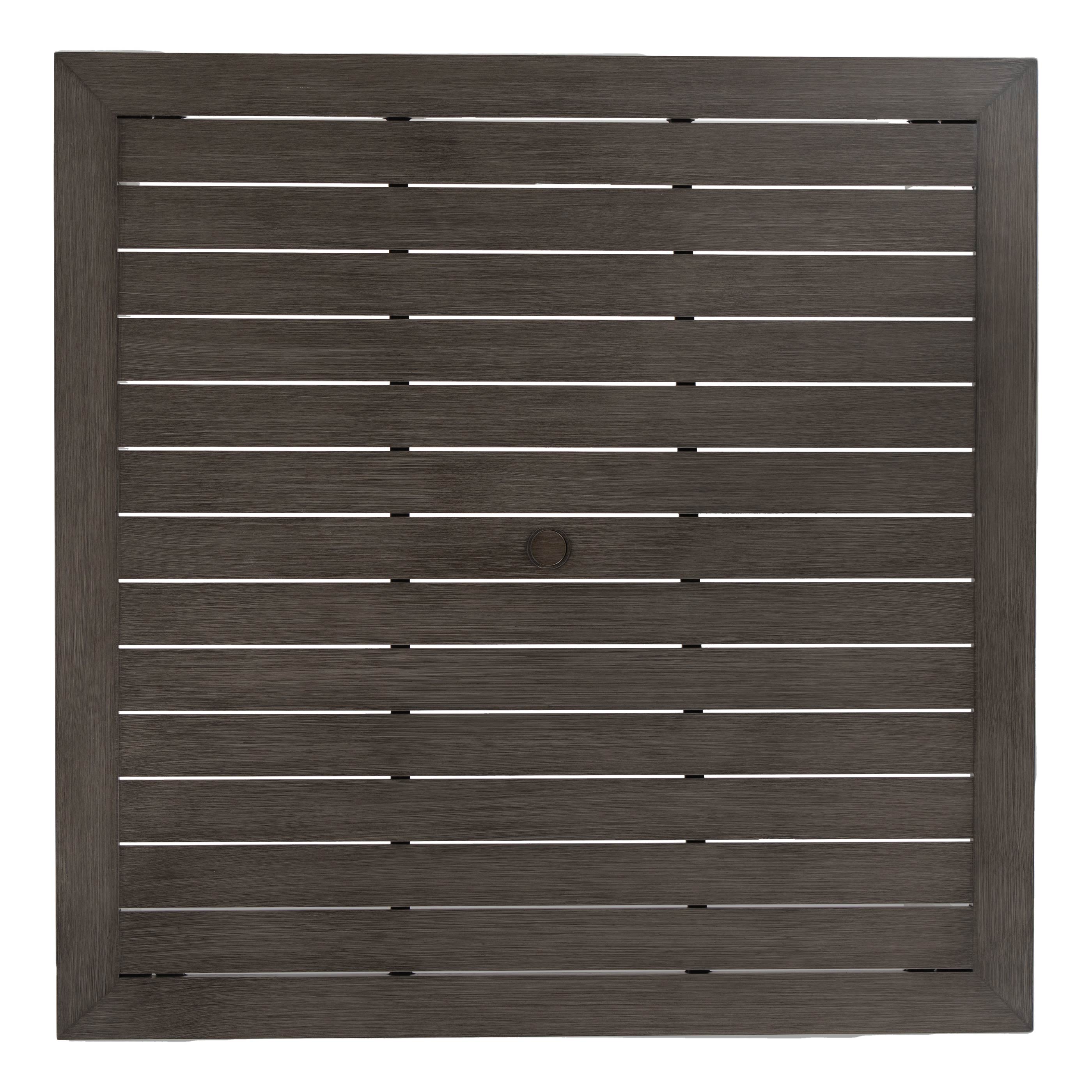 Ratana Limo 43" Aluminum Square Dining Table | AuthenTEAK