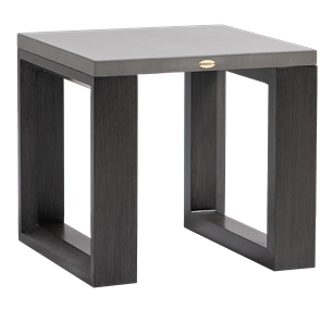 Ratana Element 5.0 23.5" Aluminum Square Side Table | AuthenTEAK