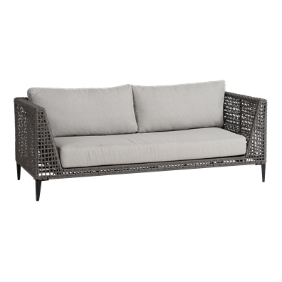 Ratana Genval Aluminum 2.5 Seater Sofa | AuthenTEAK