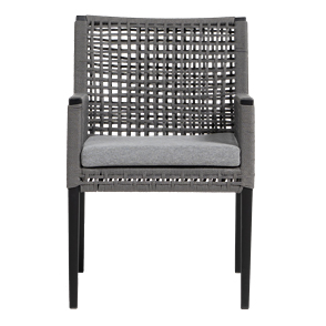 Ratana Genval Aluminum Dining Arm Chair | AuthenTEAK