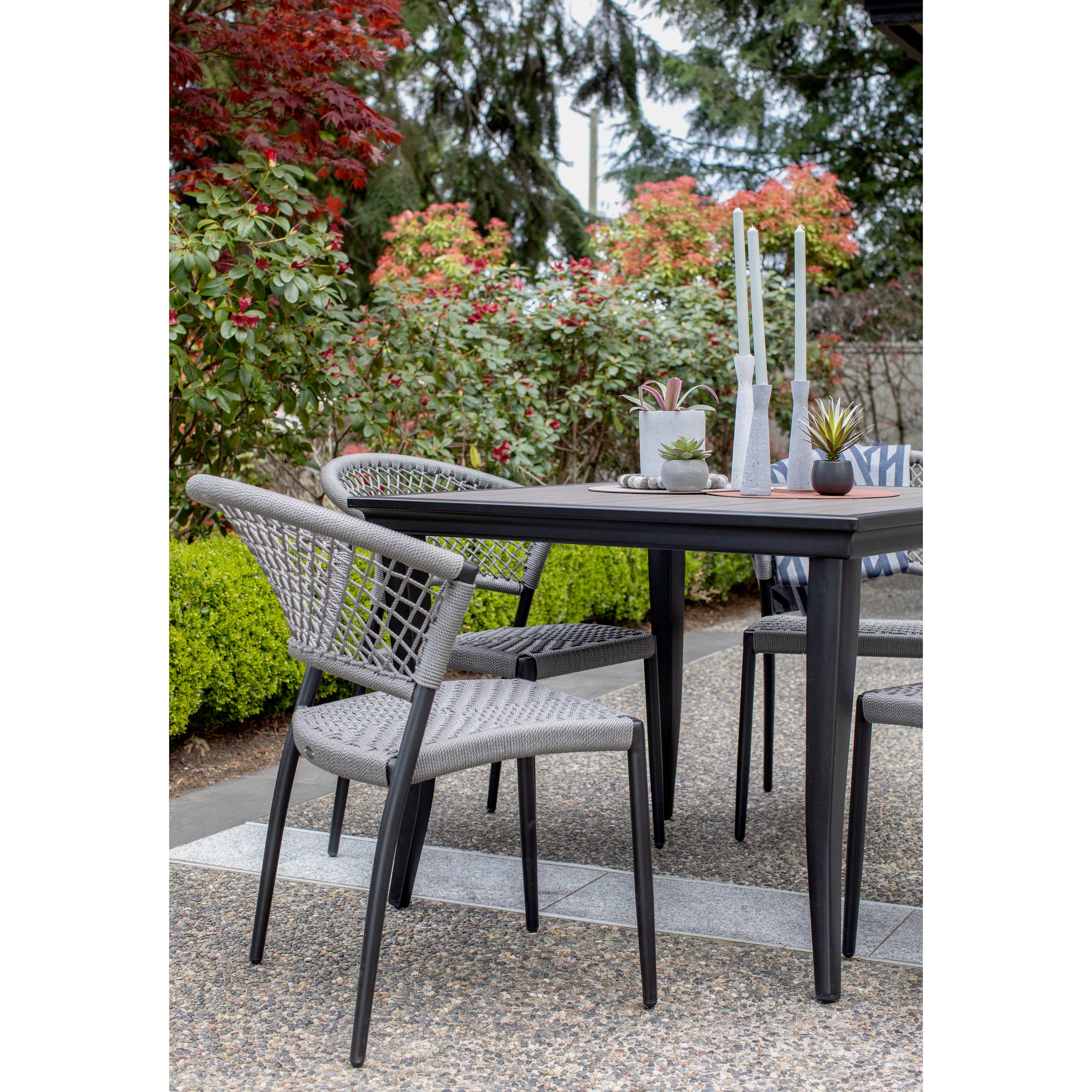 Ratana Ria Stacking Rope Dining Side Chair | AuthenTEAK