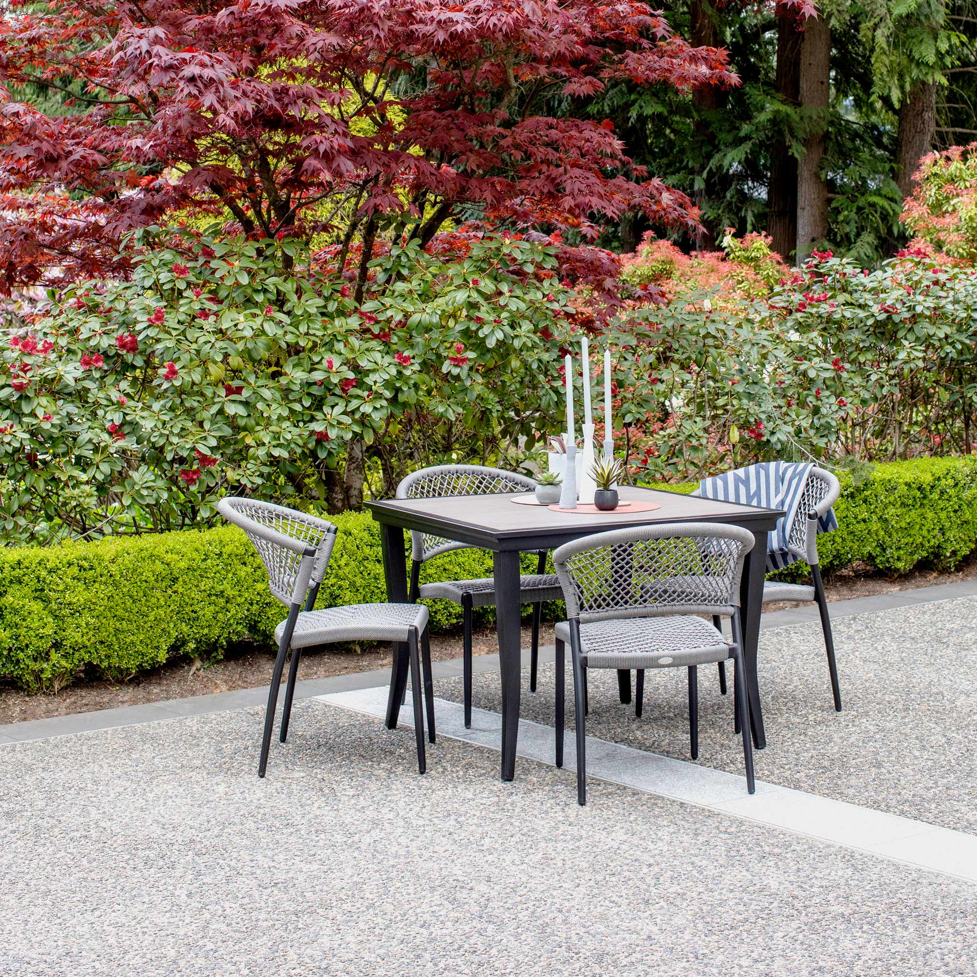 Ratana Ria Stacking Rope Dining Side Chair | AuthenTEAK
