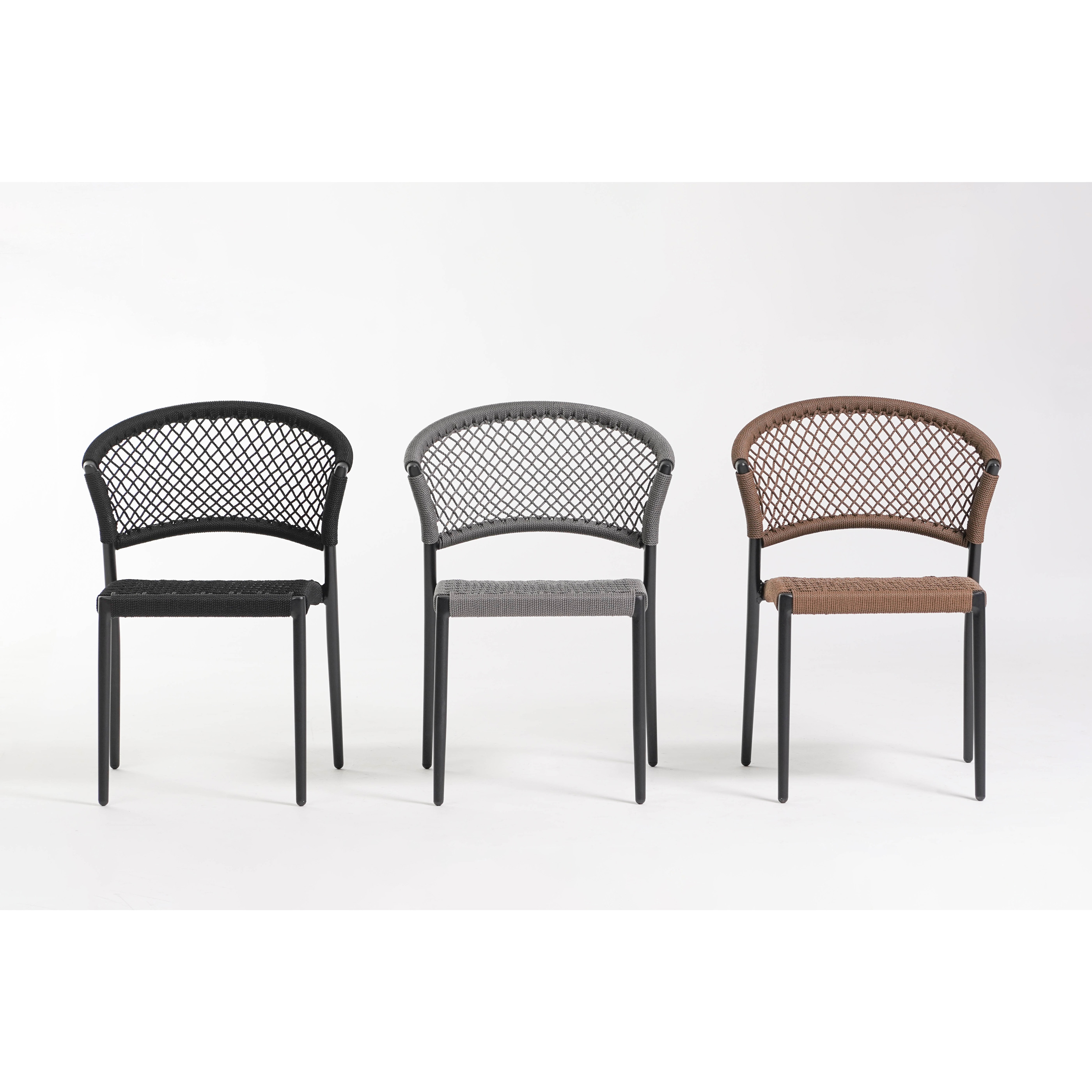 Ratana Ria Stacking Rope Dining Side Chair | AuthenTEAK