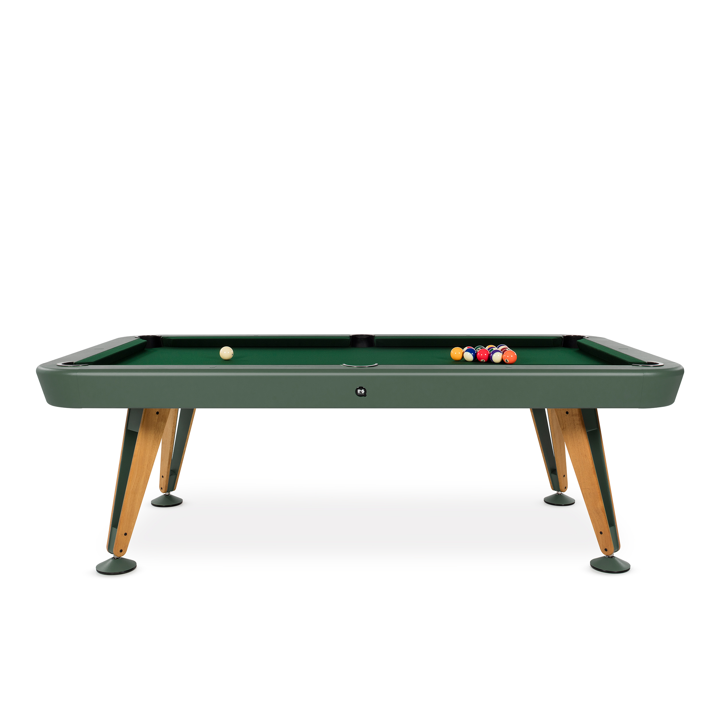 RS Barcelona Diagonal 7' Green Indoor Billiard Table | AuthenTEAK