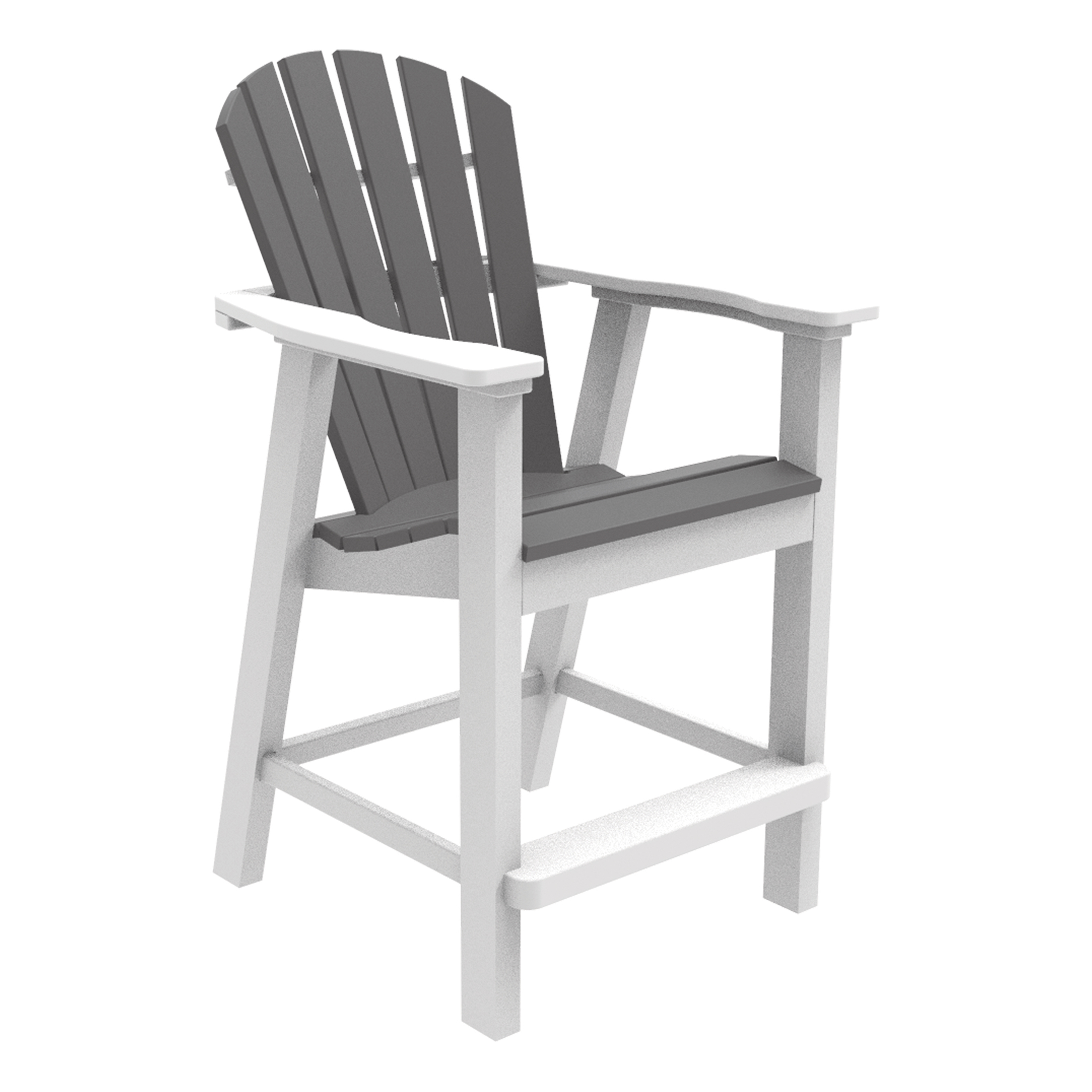 Seaside Casual Shellback Adirondack Recycled Polymer Balcony Armchair ...