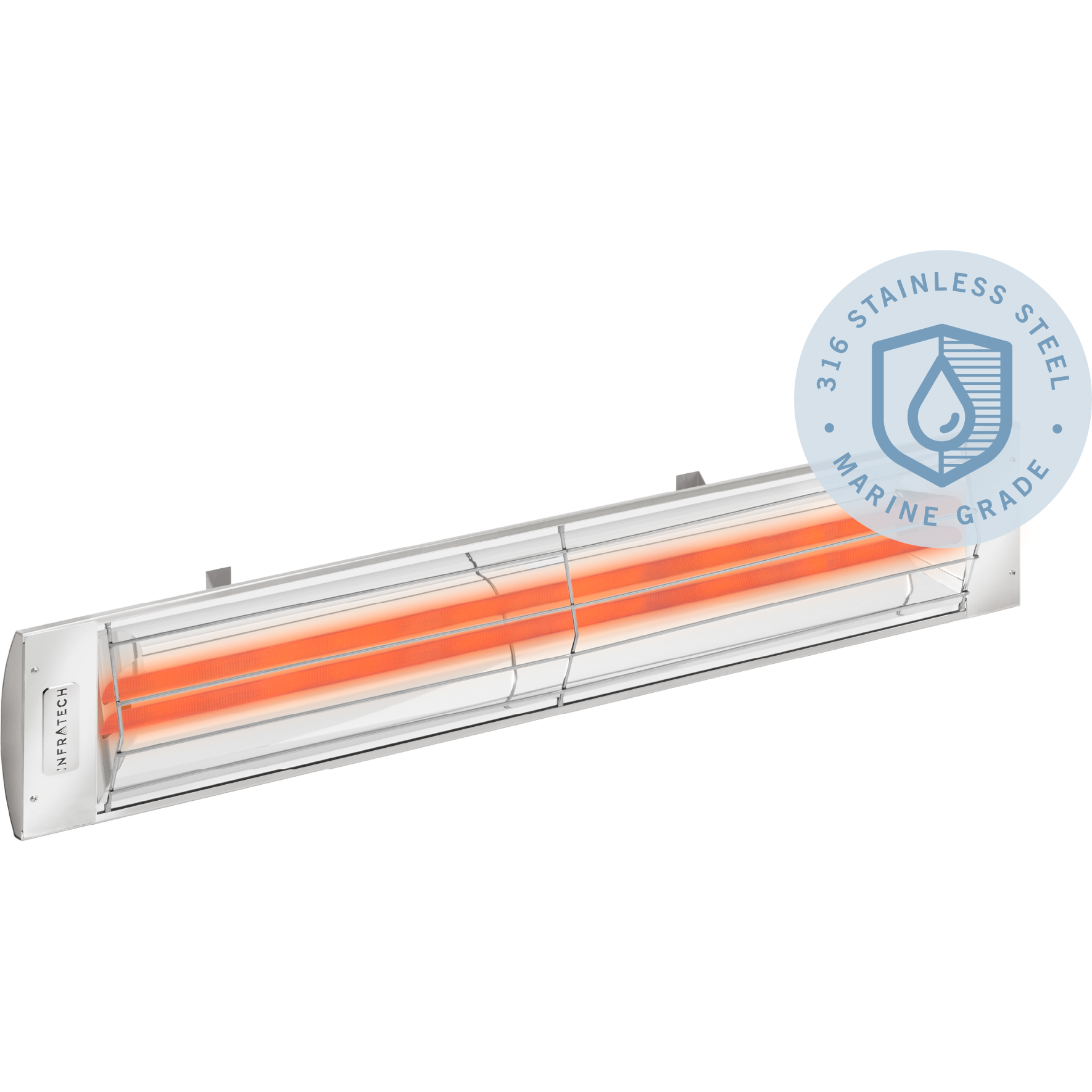 Infratech C-Series 48" Marine Grade Single Element Wall Mount Electric ...