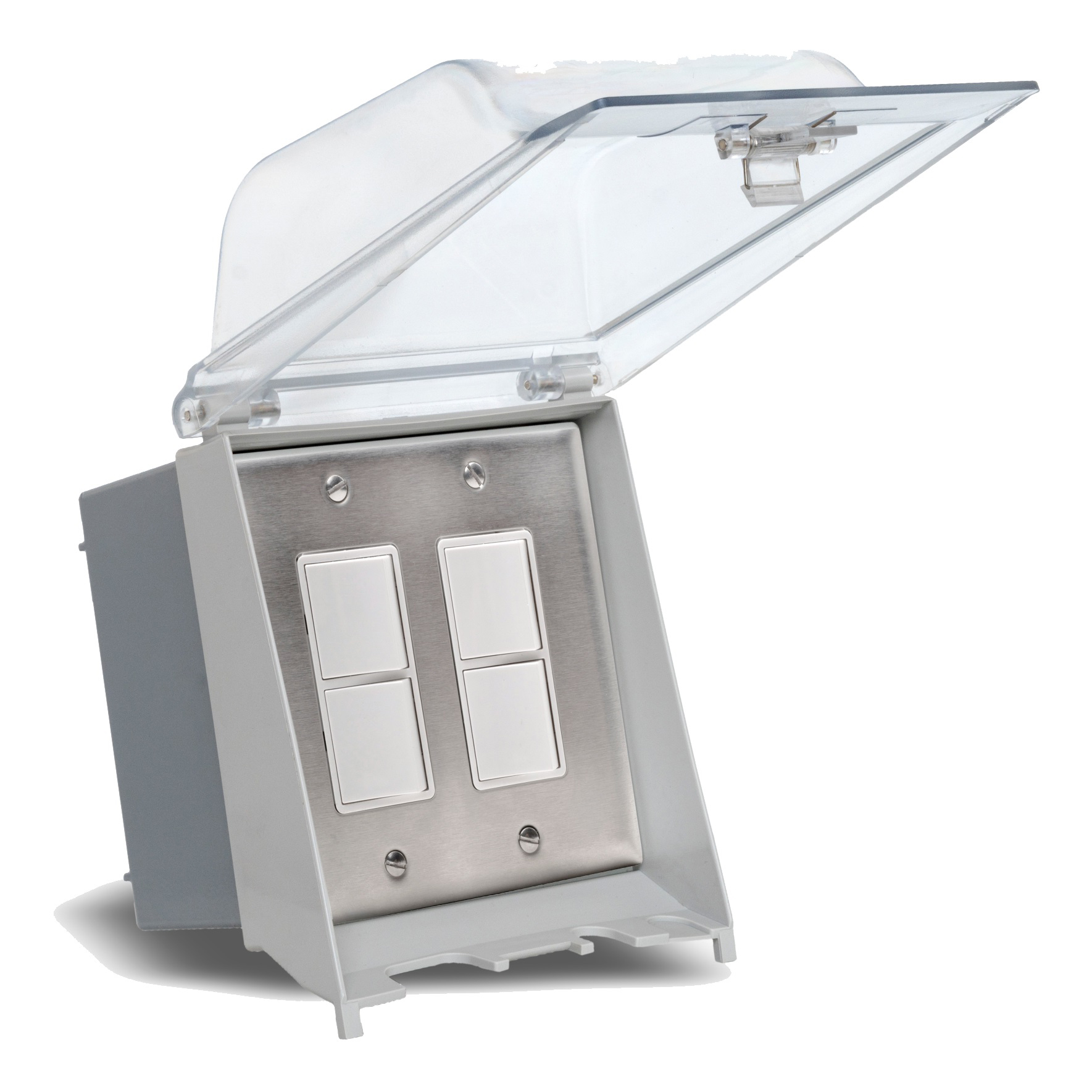 Eurofase Surface Mount Dual Duplex Stack Switch With Weatherproof Cover ...