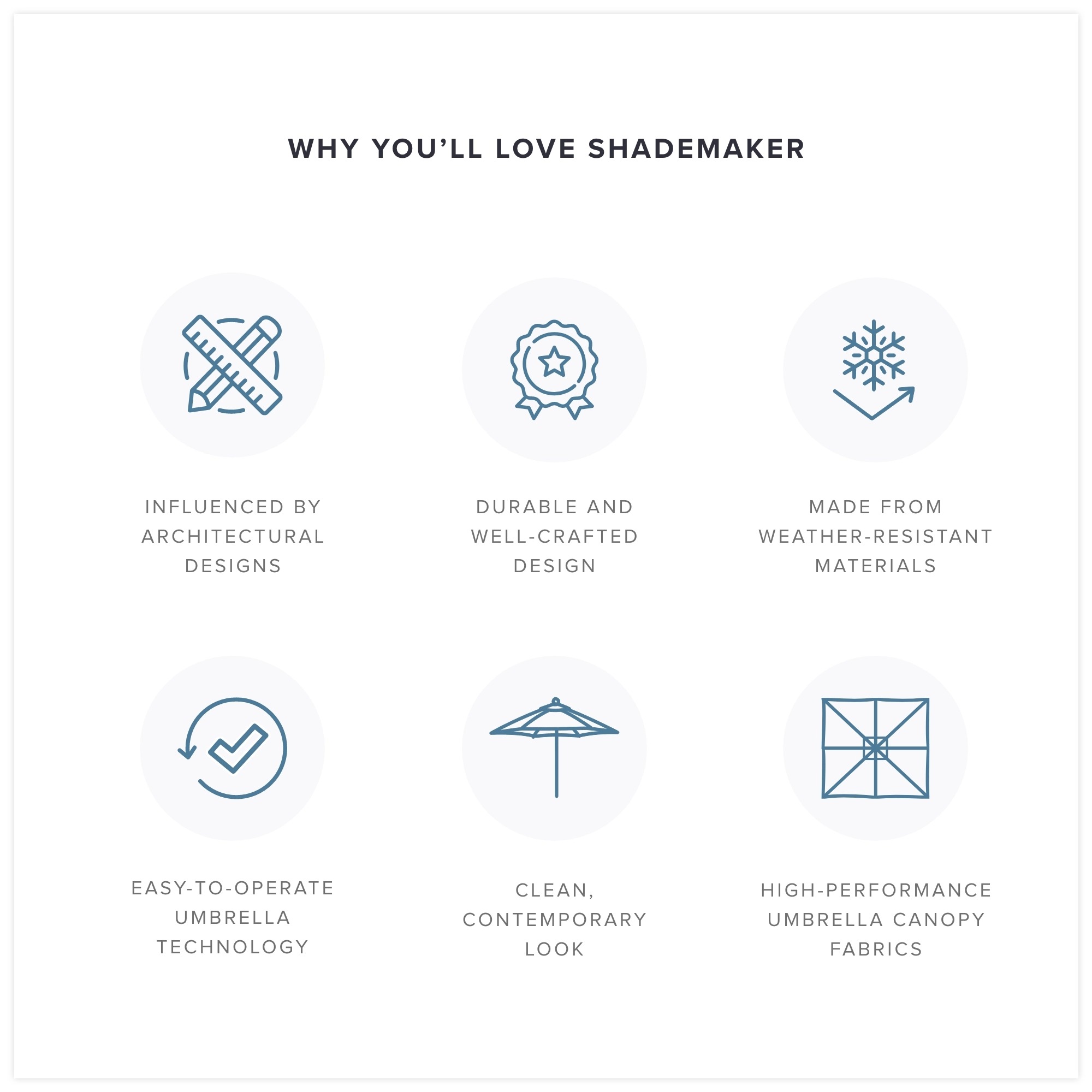 Shademaker Gemini 10' Square Double-sided Aluminum Commercial ...