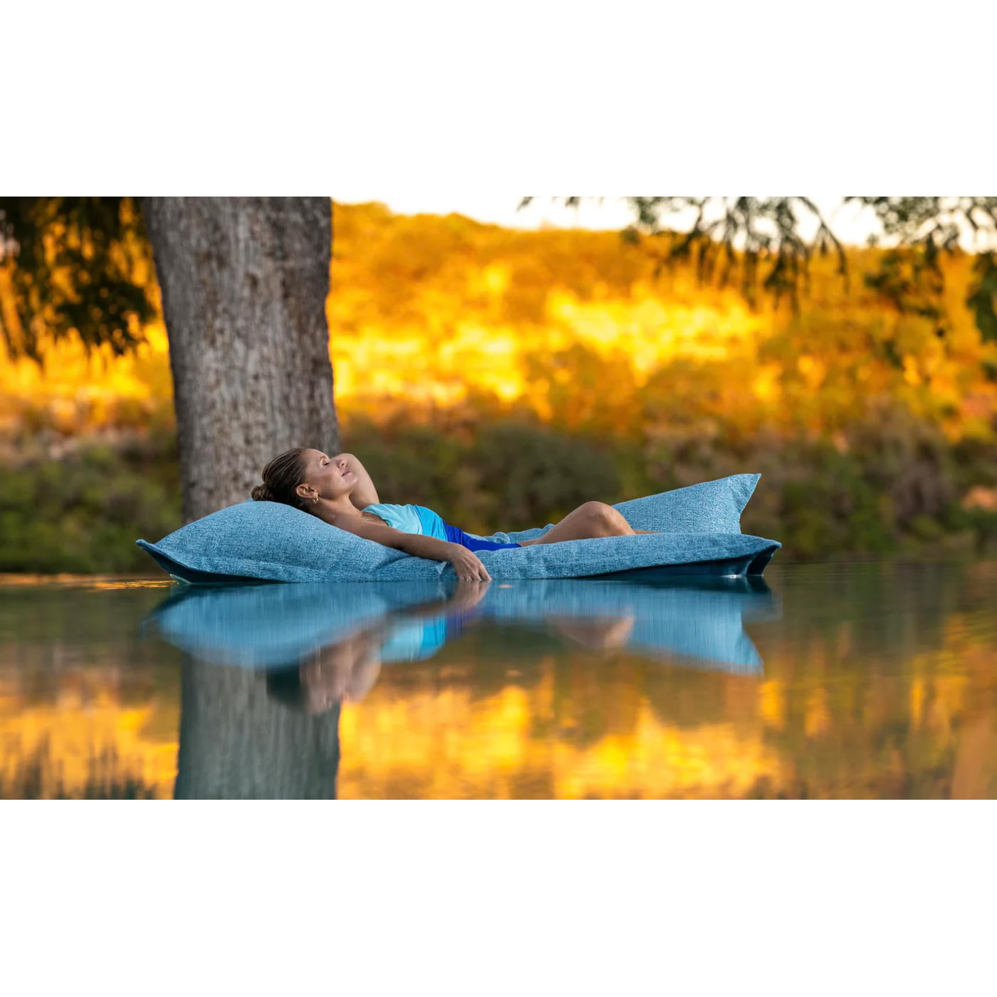 LEDGE Laze Pillow Pool Float | AuthenTEAK