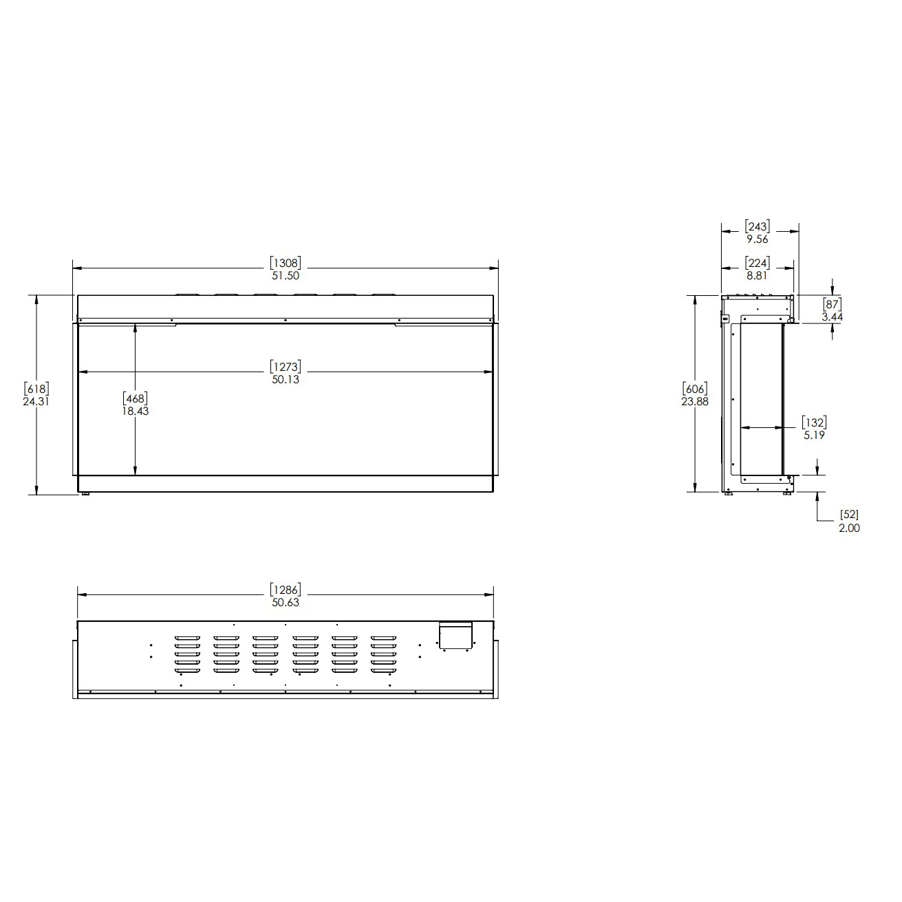 Modern Flames Orion Multi 52" Heliovision Virtual Indoor Electric ...