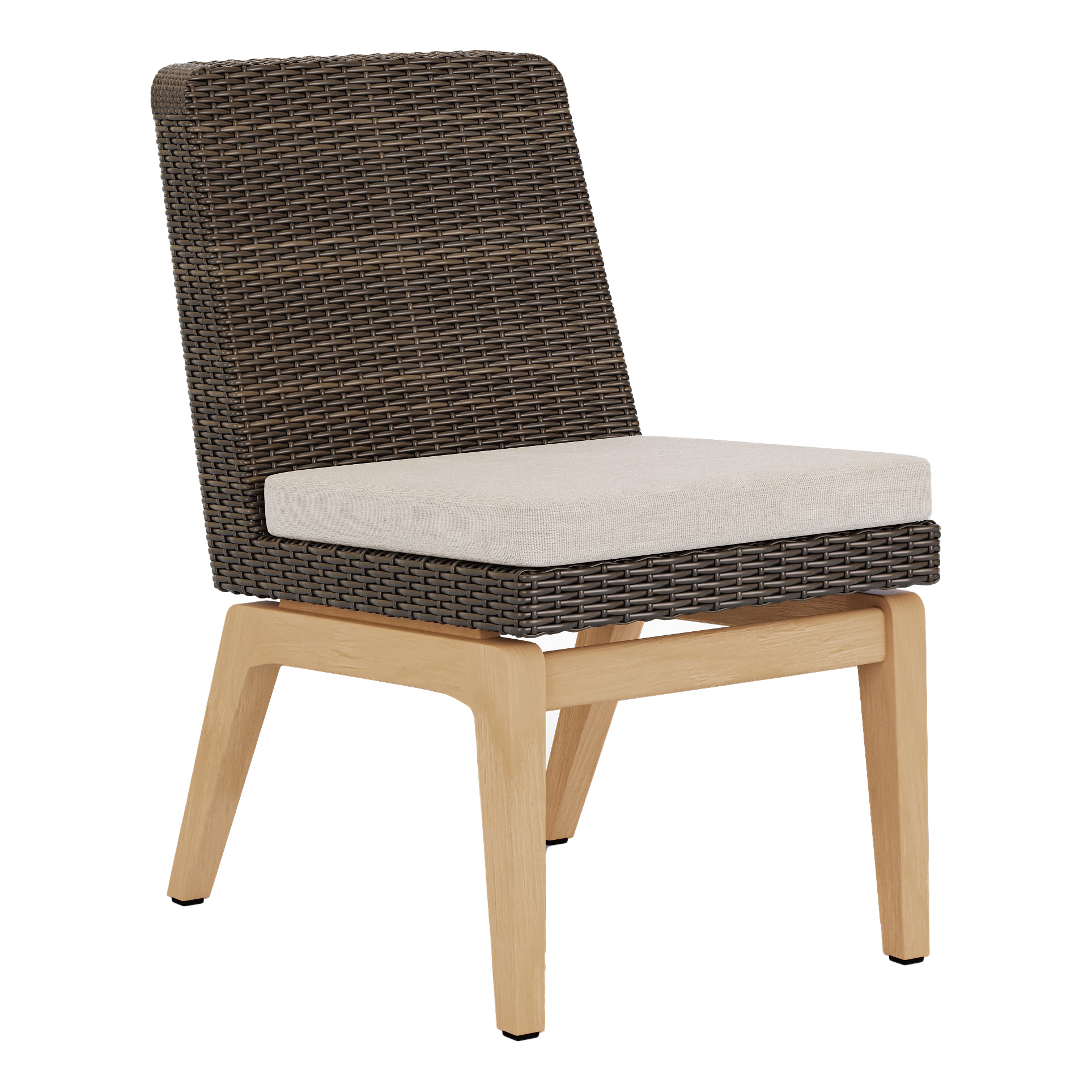 Jensen Outdoor Inception Woven Dining Side Chair | AuthenTEAK