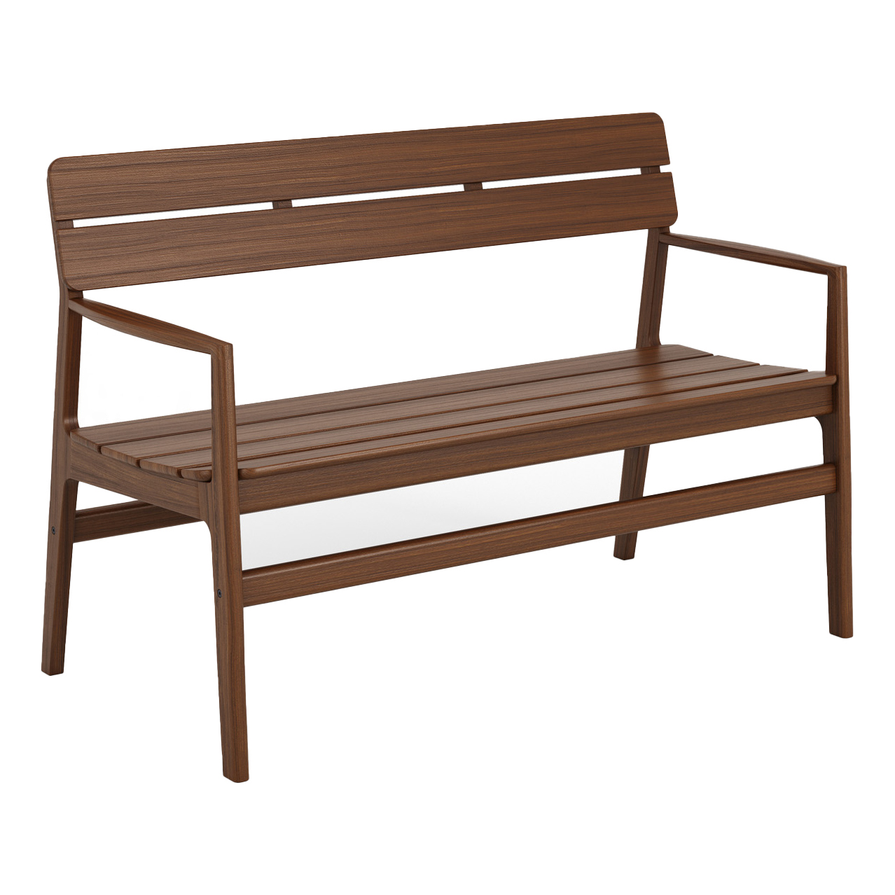 Jensen Outdoor Innova Aurora 48" Ipe Wood Bench | AuthenTEAK